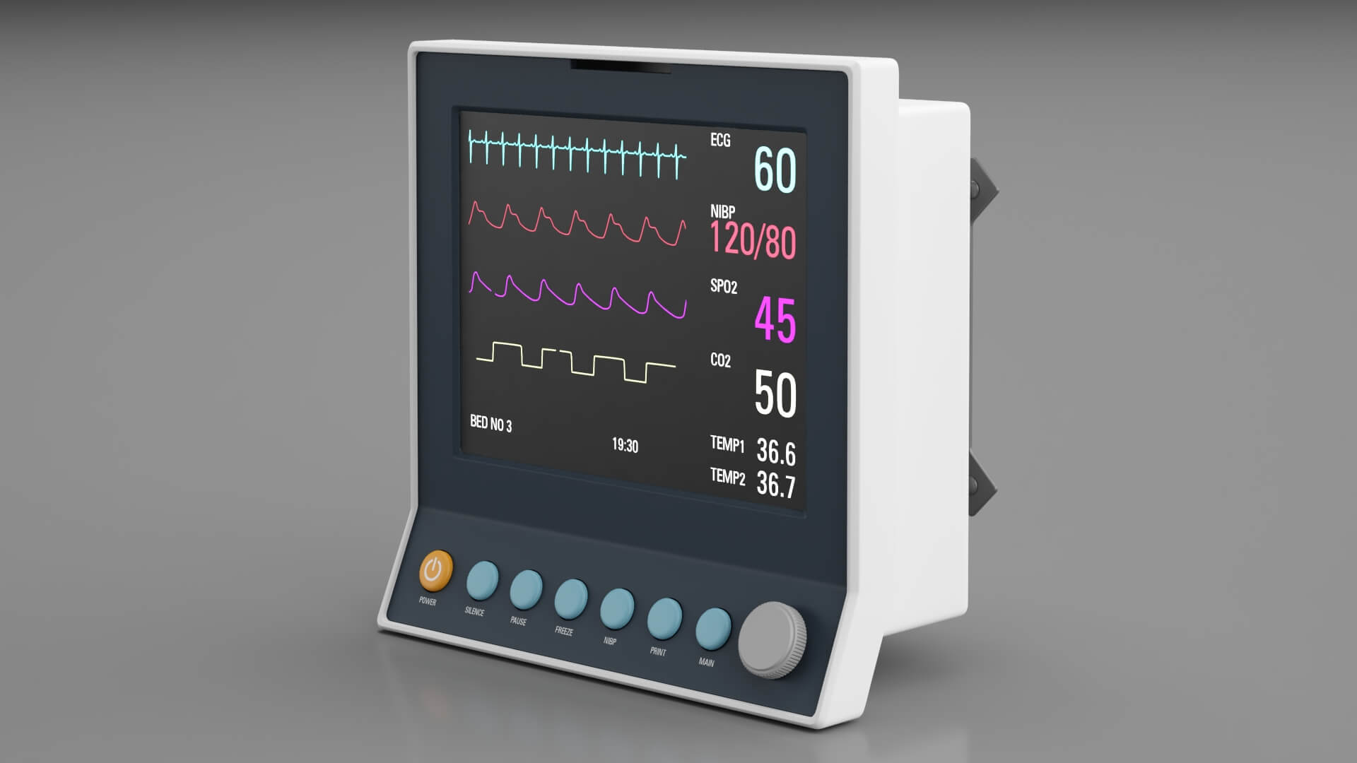 Medical Ecg Monitor - 3D Model by Smart3DModels