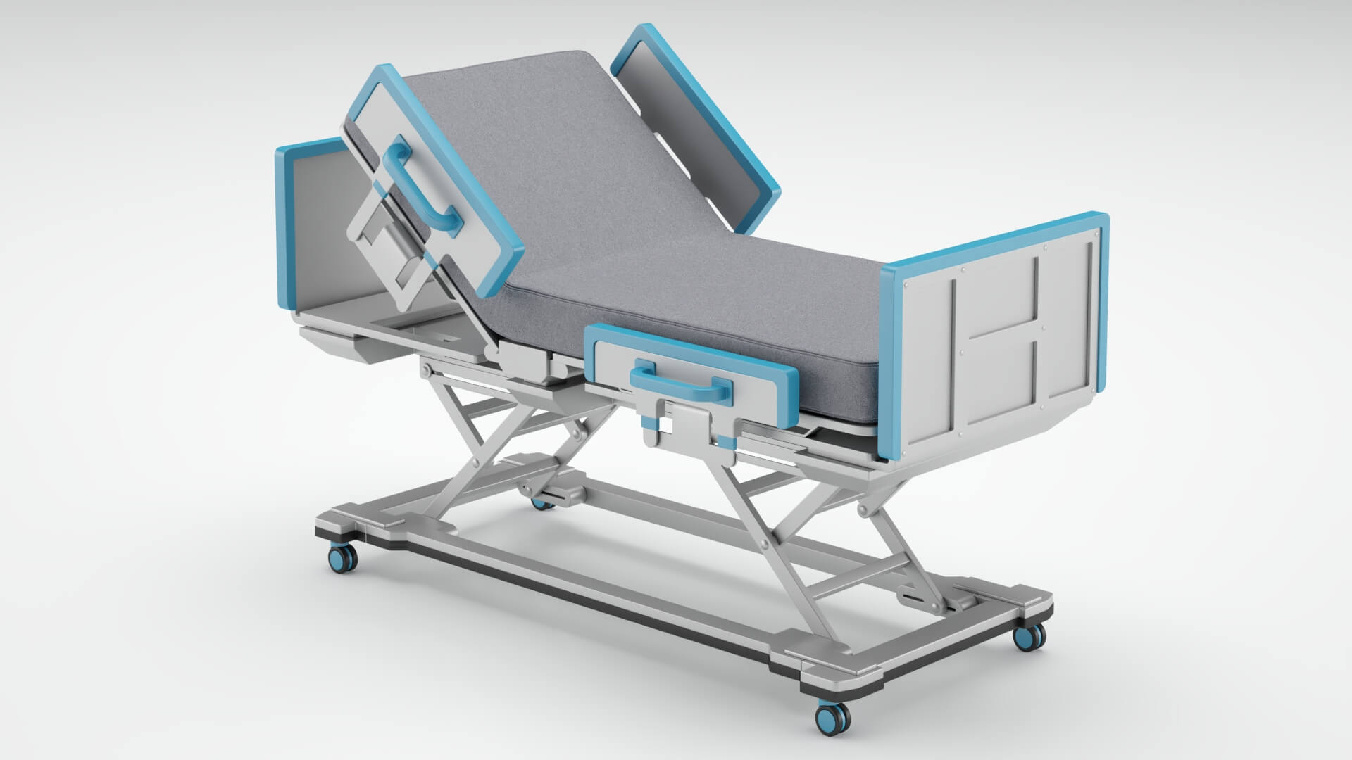 Medical Rehabilitation Training Bed - 3D Model by Smart3DModels