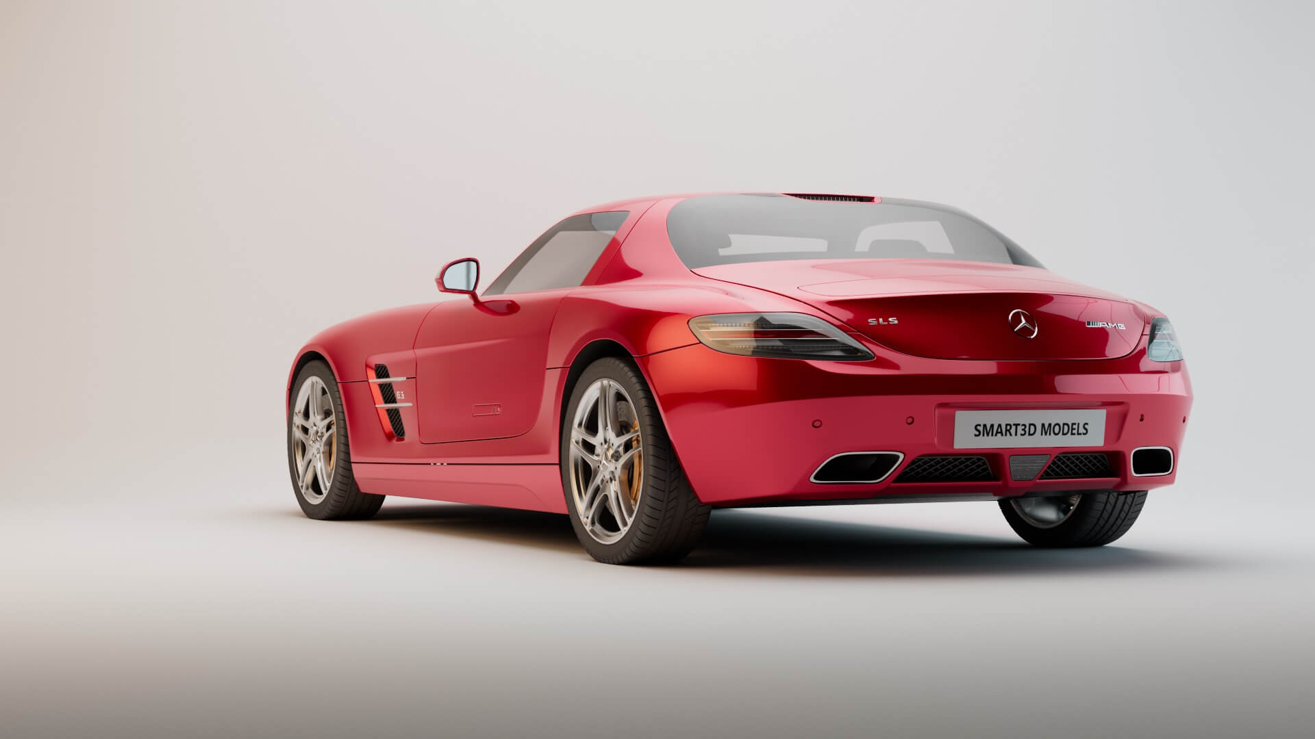 Mercedes Benz AMG SLS - 3D Model by Smart3DModels