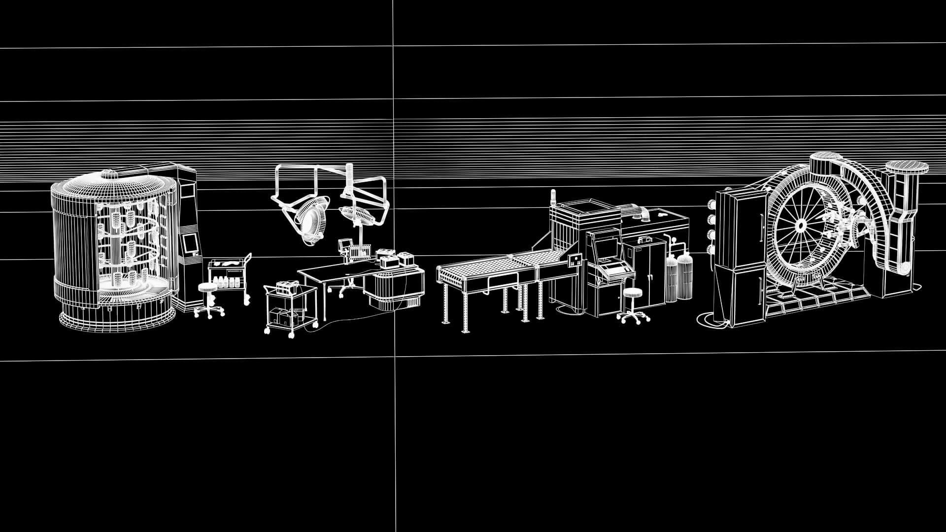Modern Medical Equipment - 3D Model by Smart3DModels
