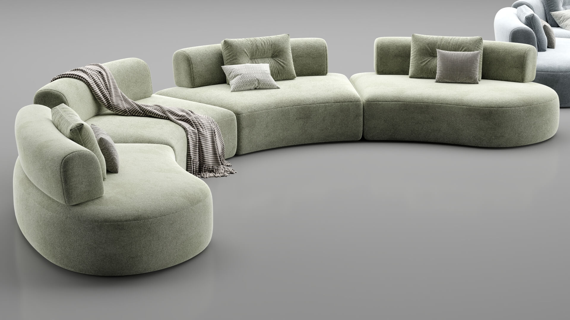 Modular Sofa Set - 3D Model by Smart3DModels