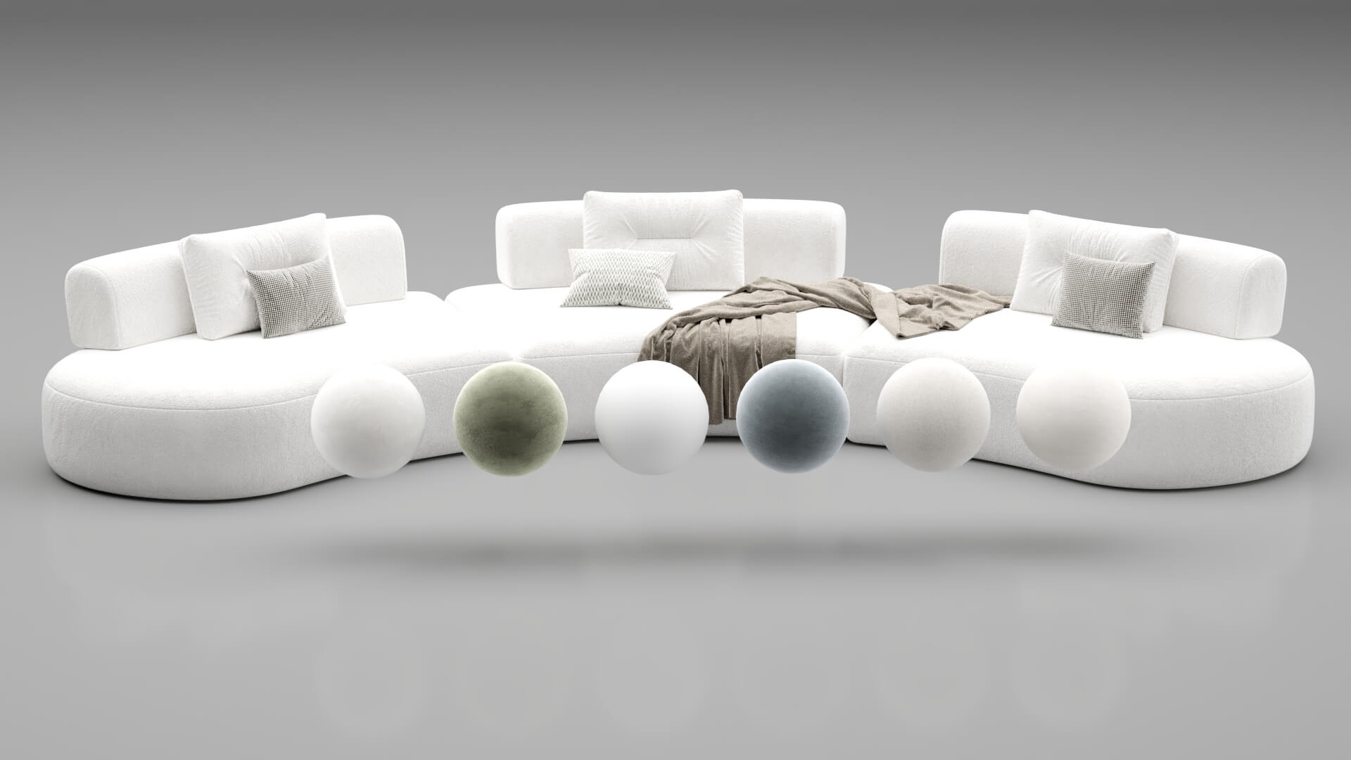 Modular Sofa Set - 3D Model by Smart3DModels