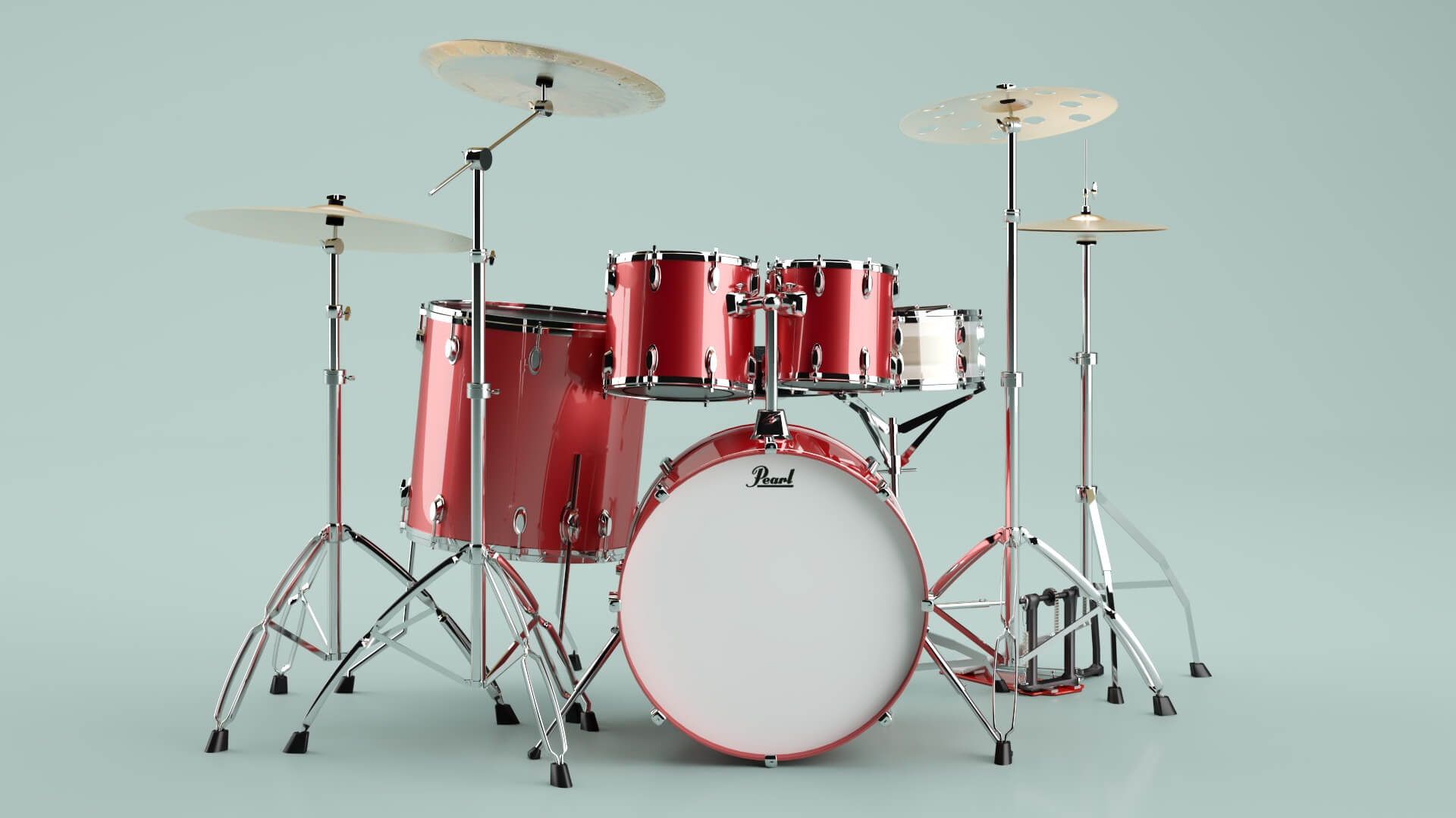 Musical Drums Instrument - 3D Model by Smart3DModels