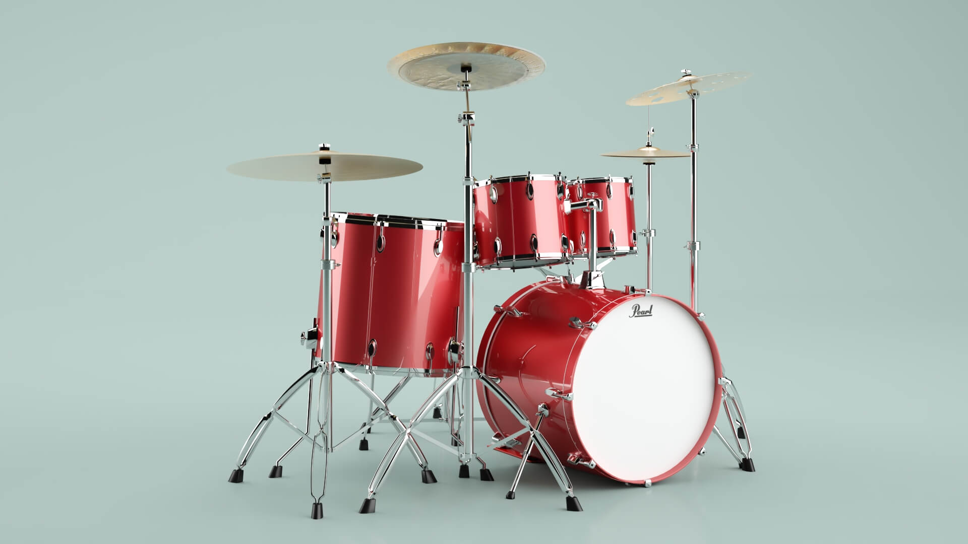 Musical Drums Instrument - 3D Model by Smart3DModels