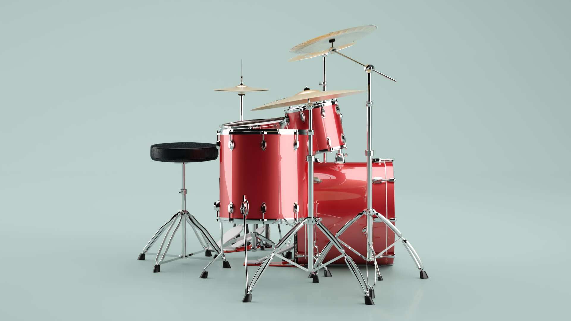 Musical Drums Instrument - 3D Model by Smart3DModels