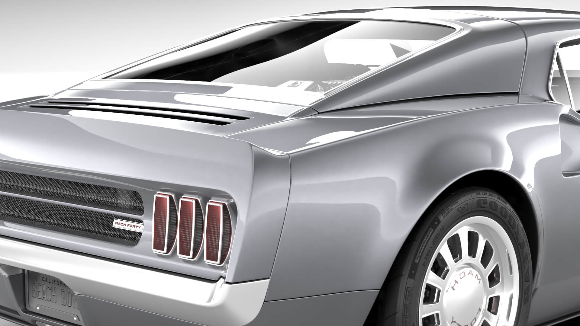 Mustang Mach 40 - 3D Model by Smart3DModels