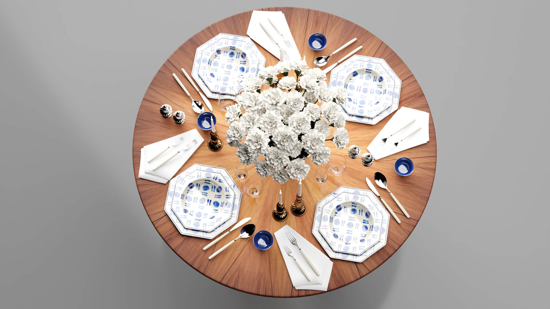 Oscar Dinner Table 06 - 3D Model by Smart3DModels