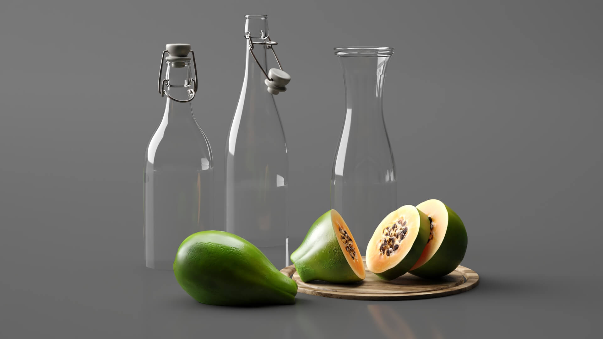 Papaiy Butilka - 3D Model by Smart3DModels