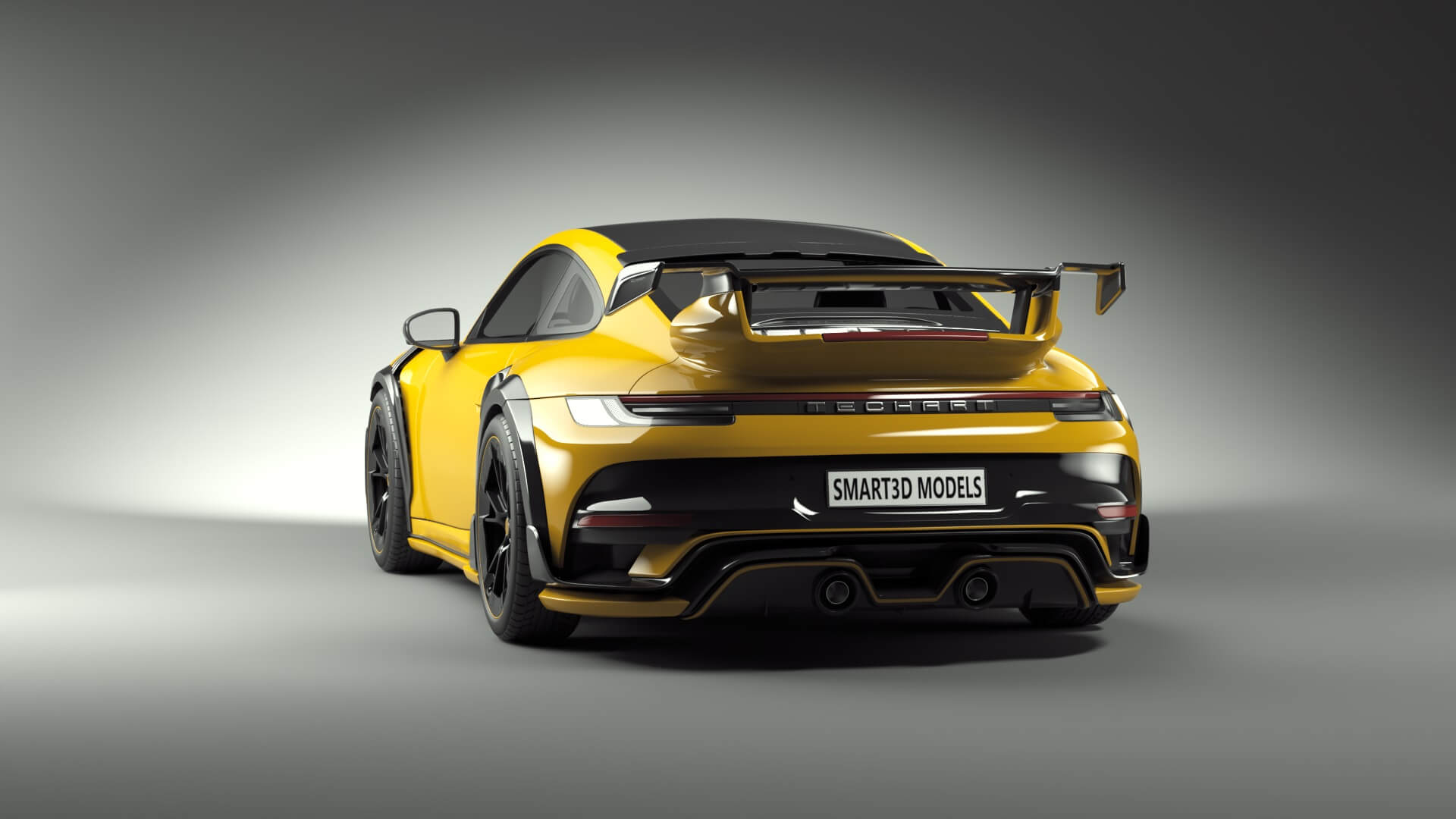 Porsche 911 Techart GT Street R - 3D Model by Smart3DModels