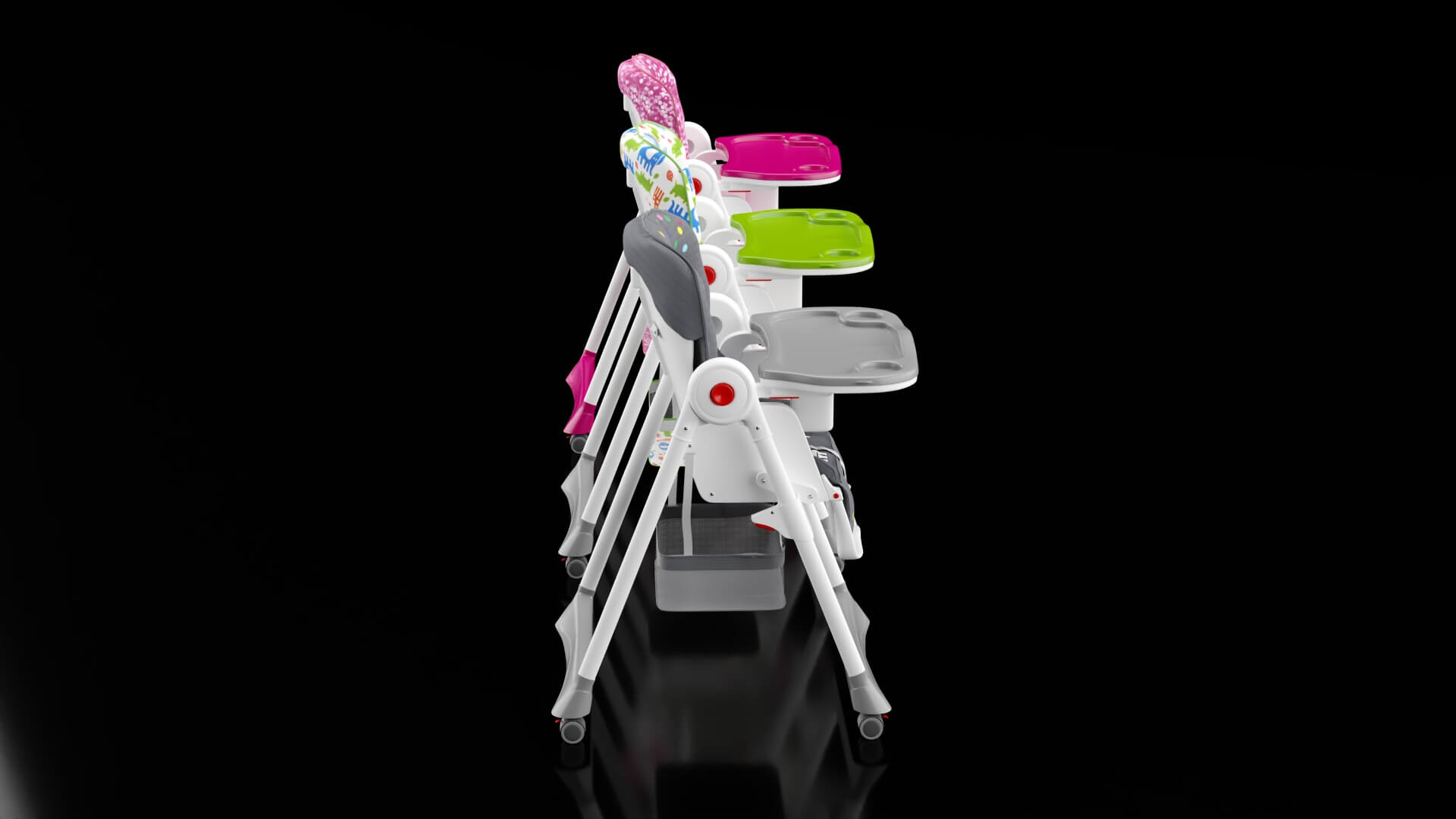 Prestige Baby High Chair - 3D Model by Smart3DModels