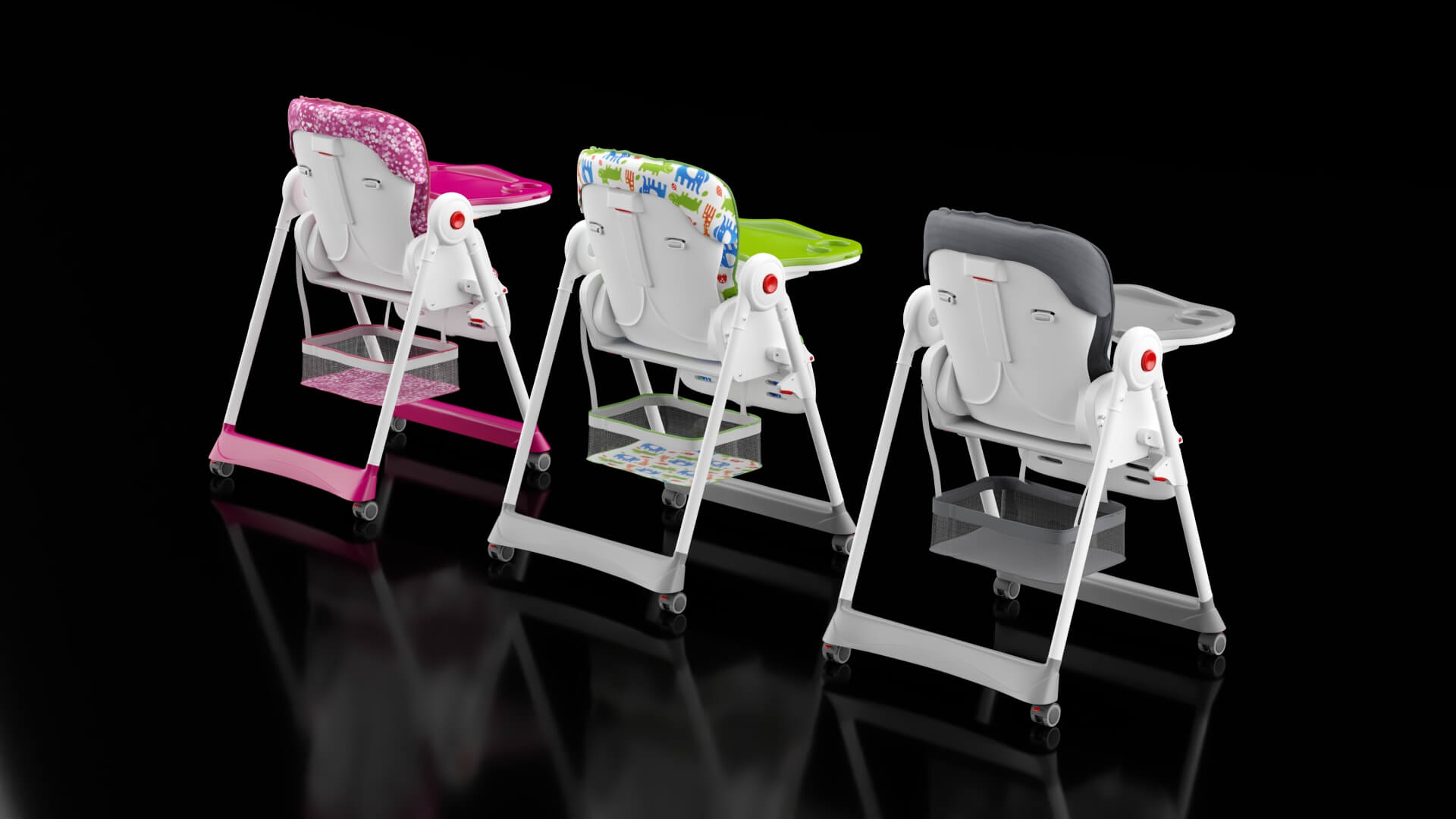 Prestige Baby High Chair - 3D Model by Smart3DModels