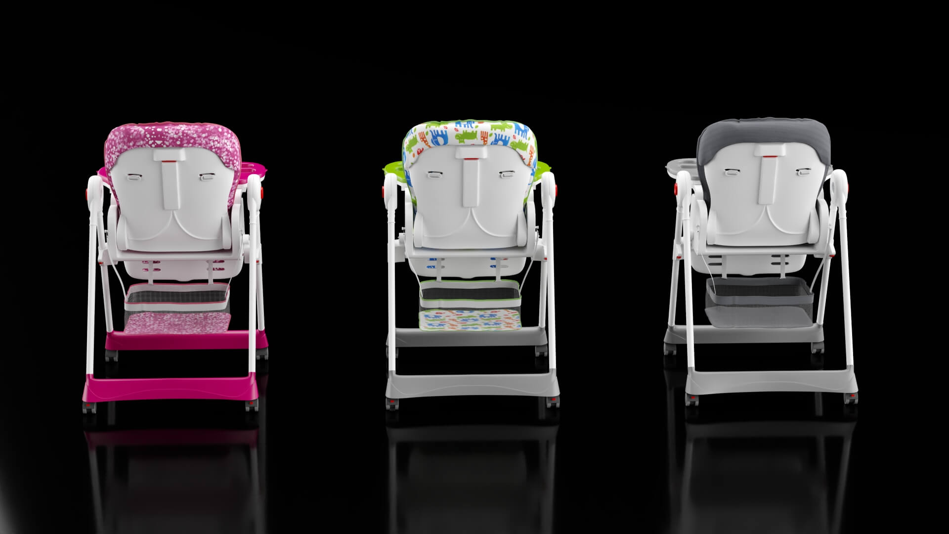 Prestige Baby High Chair - 3D Model by Smart3DModels