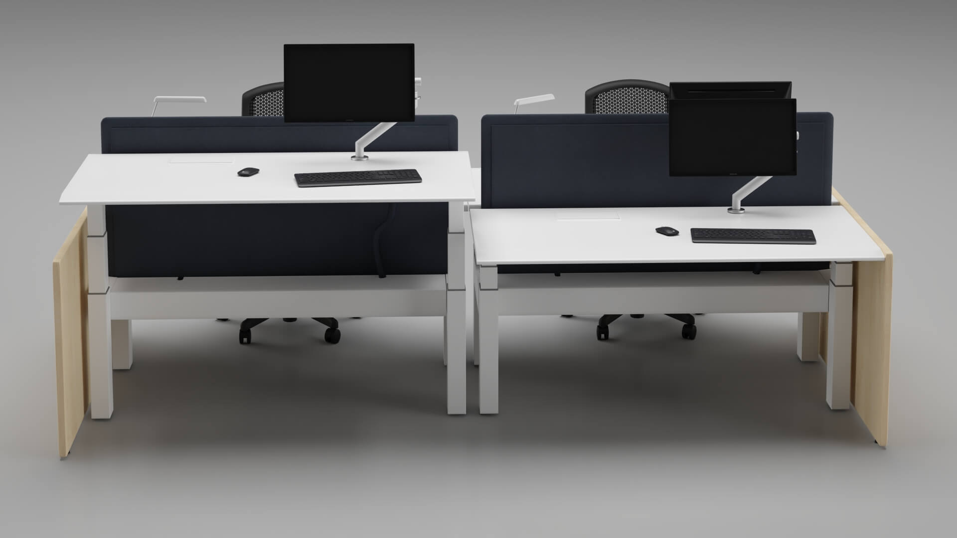 Renew Link Workstation & Celle Chair - 3D Model by Smart3DModels