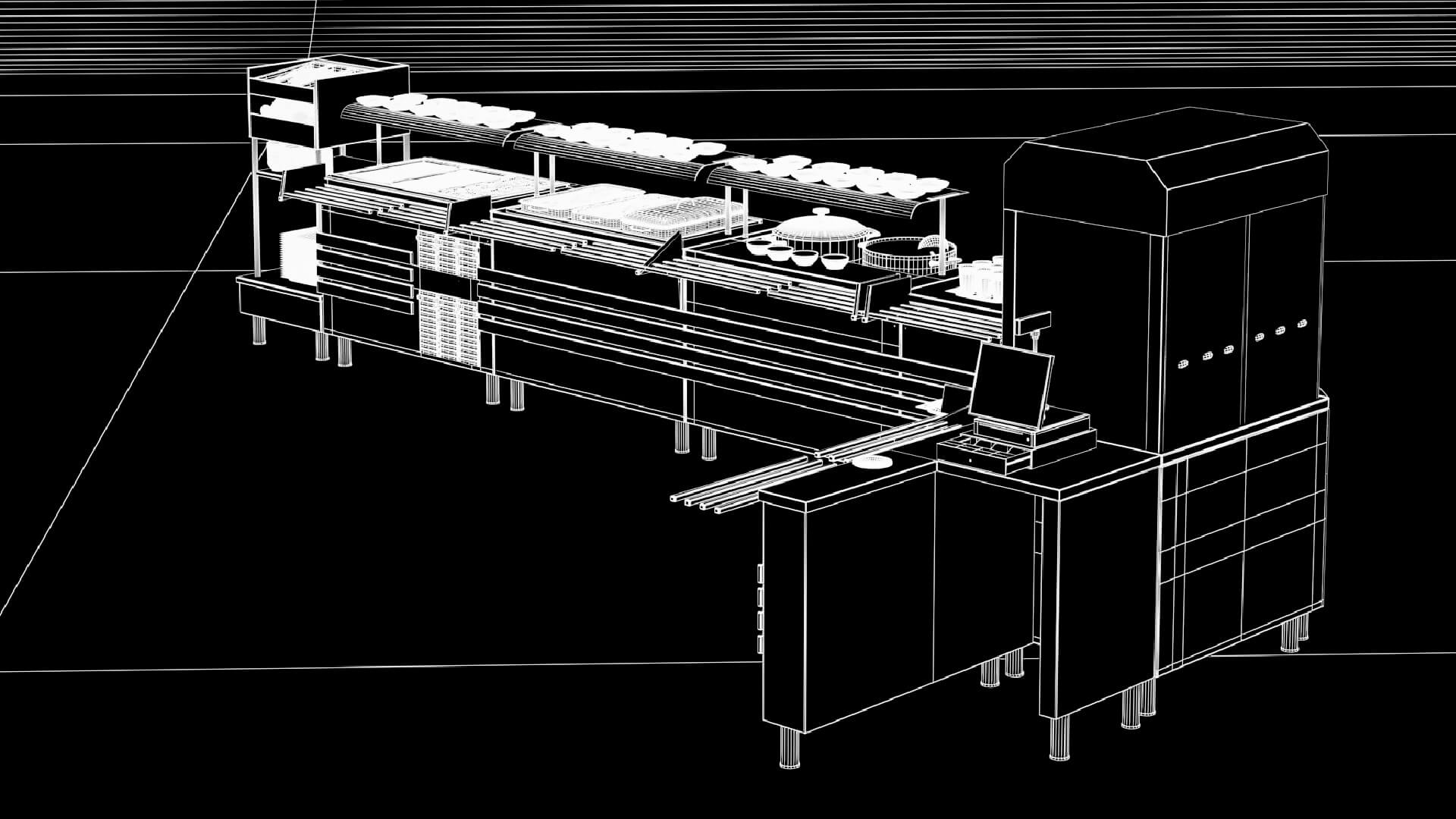 Restaurant Self-Service Line 3D Model by Smart3DModels