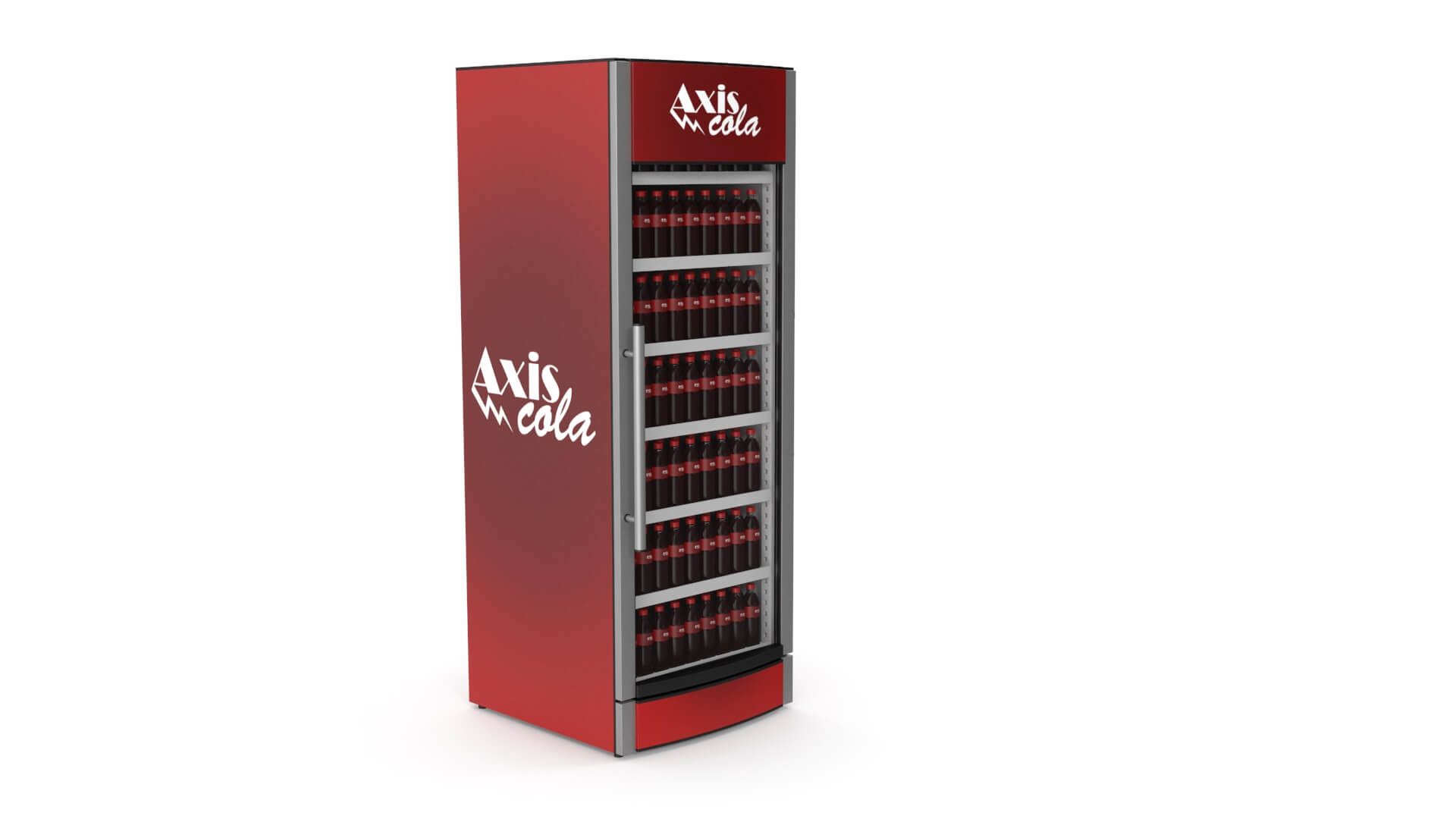 Supermarket Cola Refrigerator - 3D Model by Smart3DModels