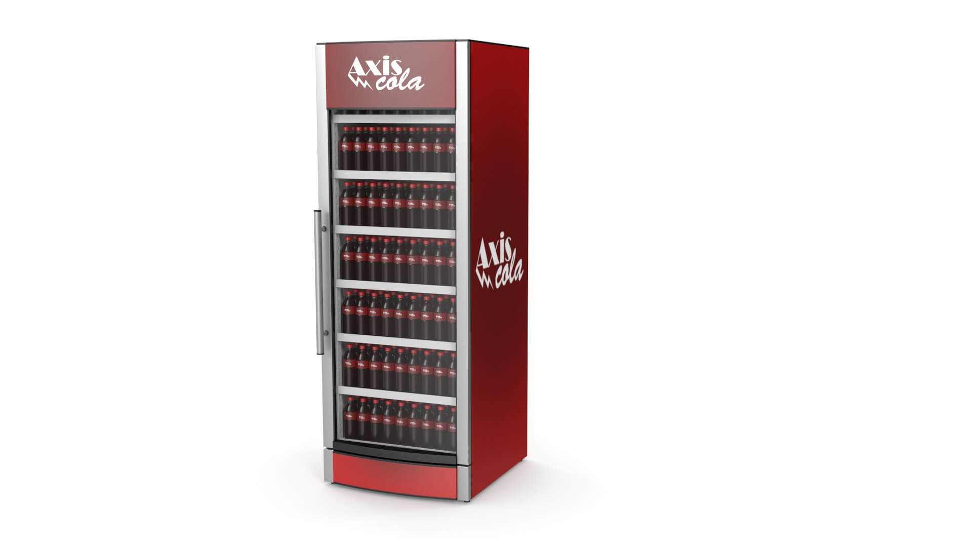 Supermarket Cola Refrigerator - 3D Model by Smart3DModels