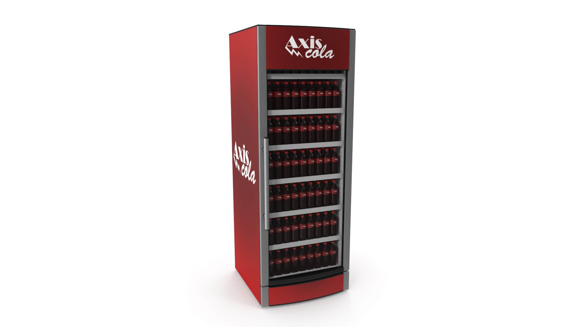 Supermarket Cola Refrigerator - 3D Model by Smart3DModels