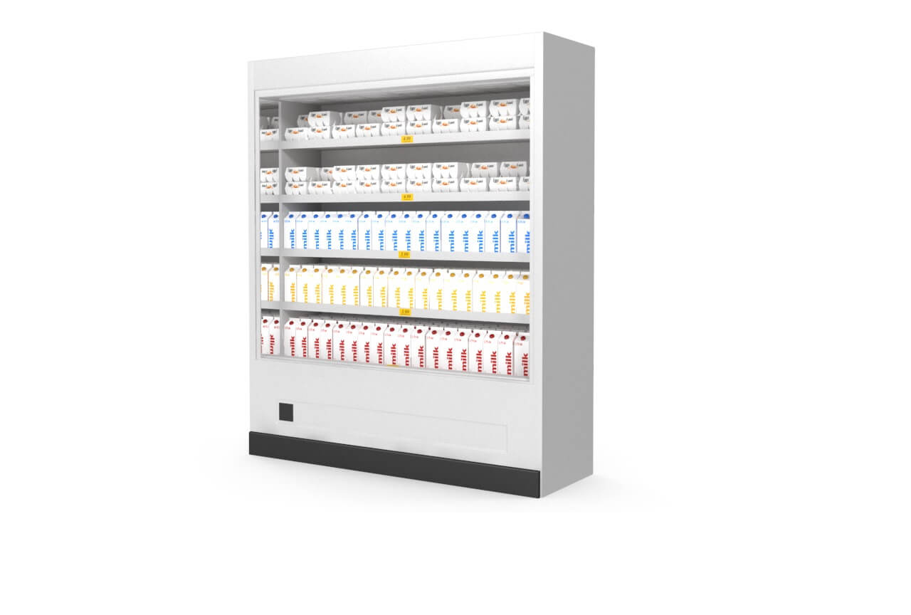 Supermarket Milk Refrigerator - 3D Model by Smart3DModels