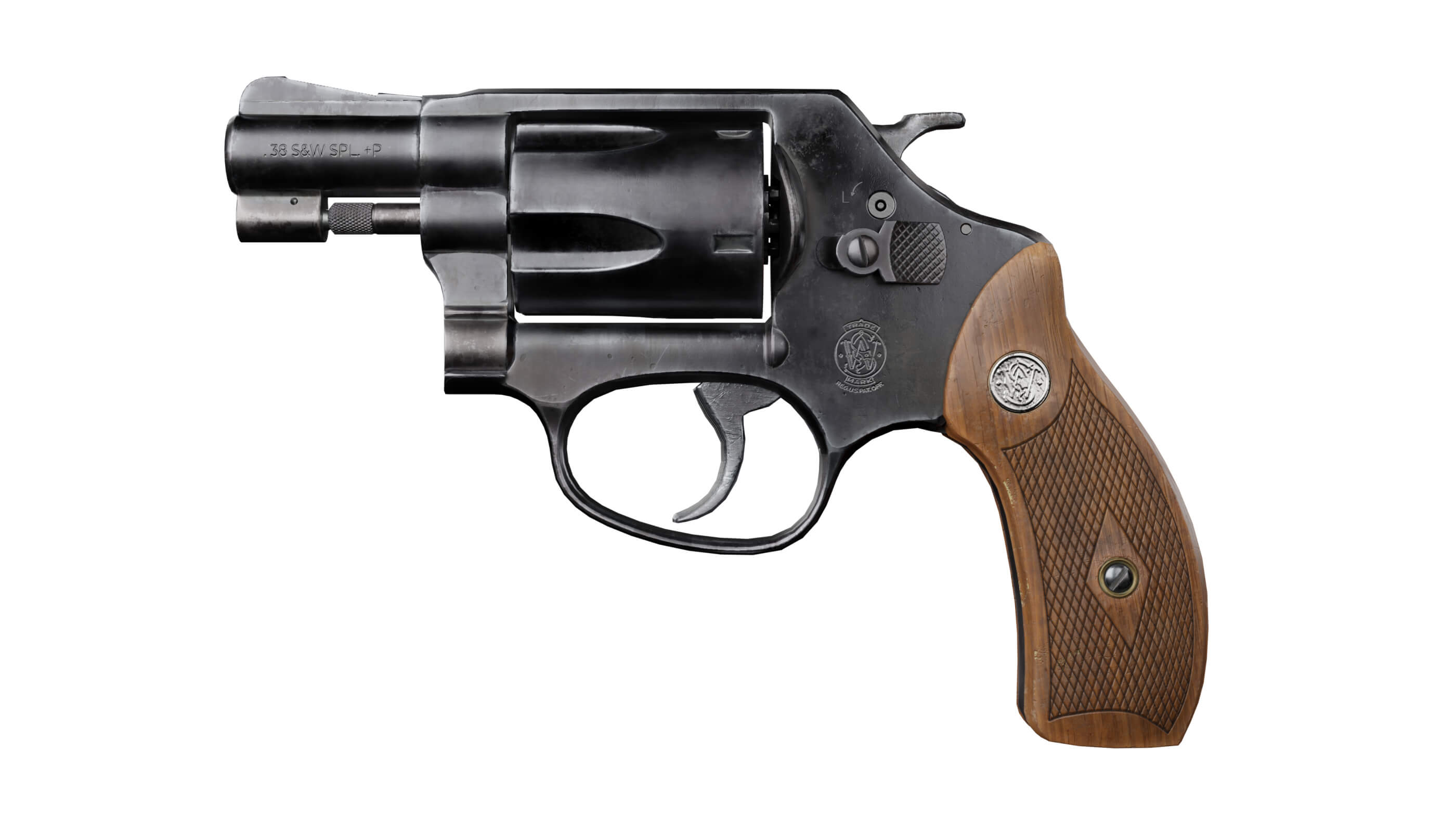 Smith and Wesson Model 36 Revolver by smartartes