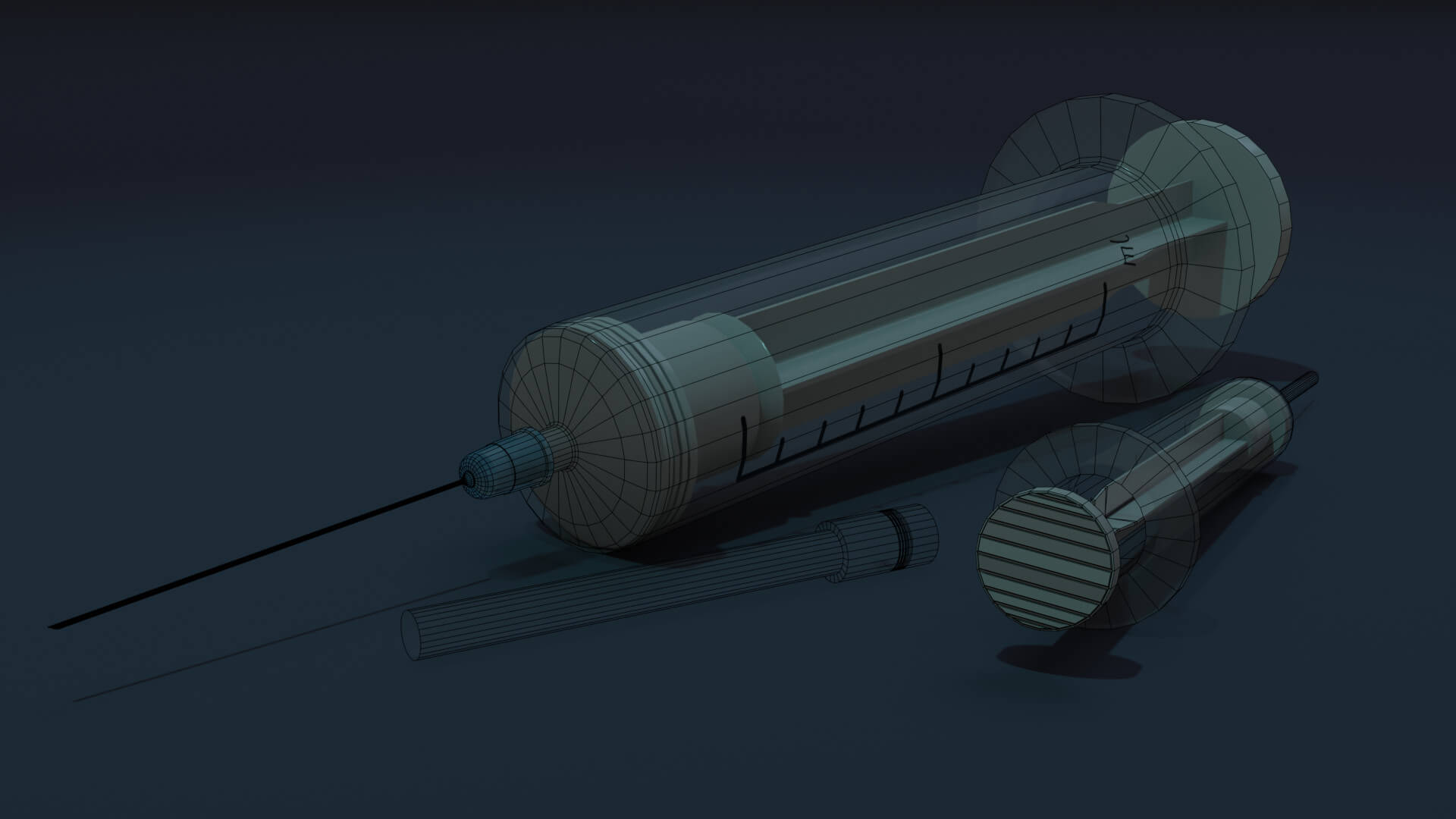 Medical Syringes - 3D Model by Smitikss