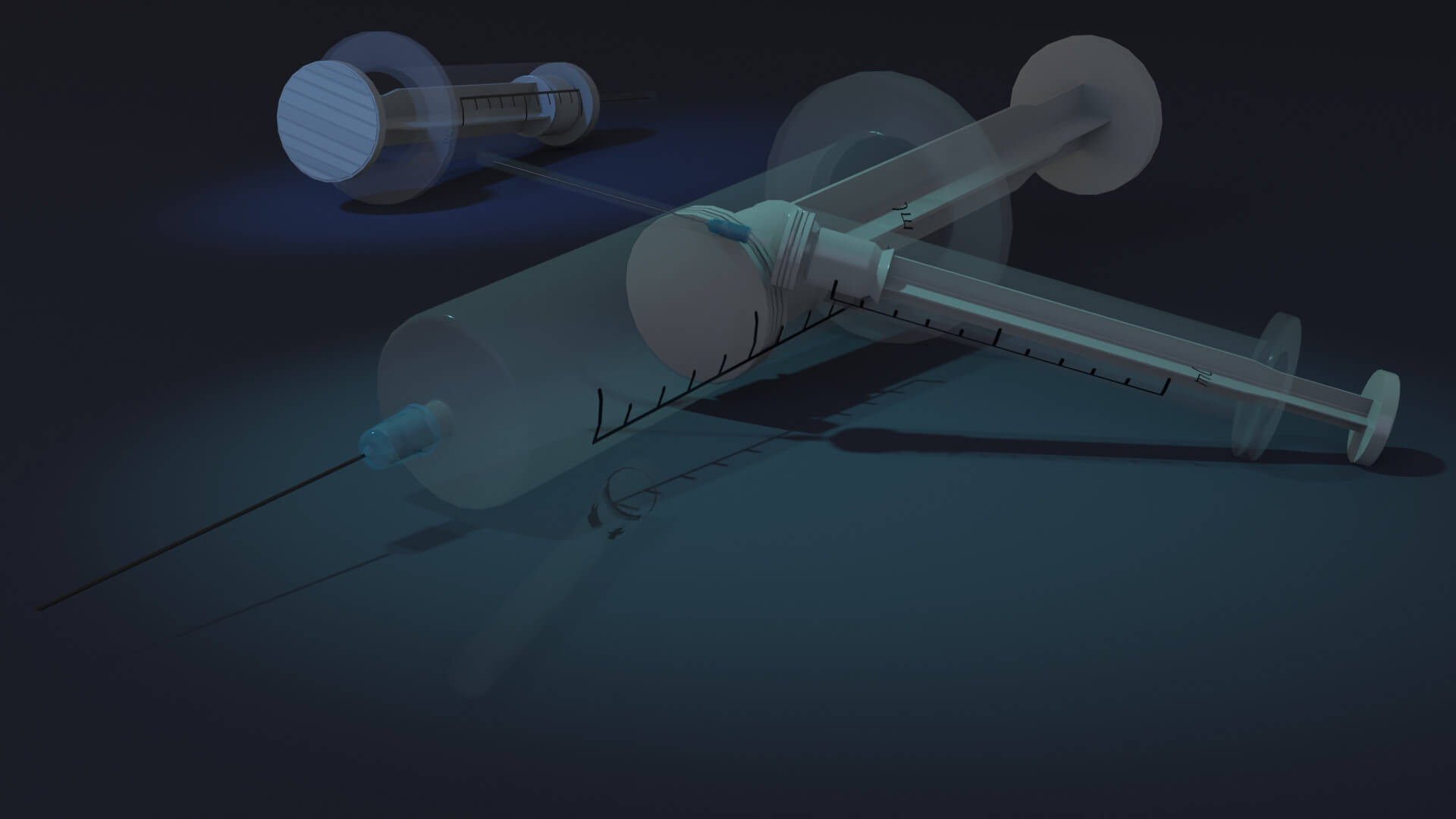Medical Syringes - 3D Model by Smitikss