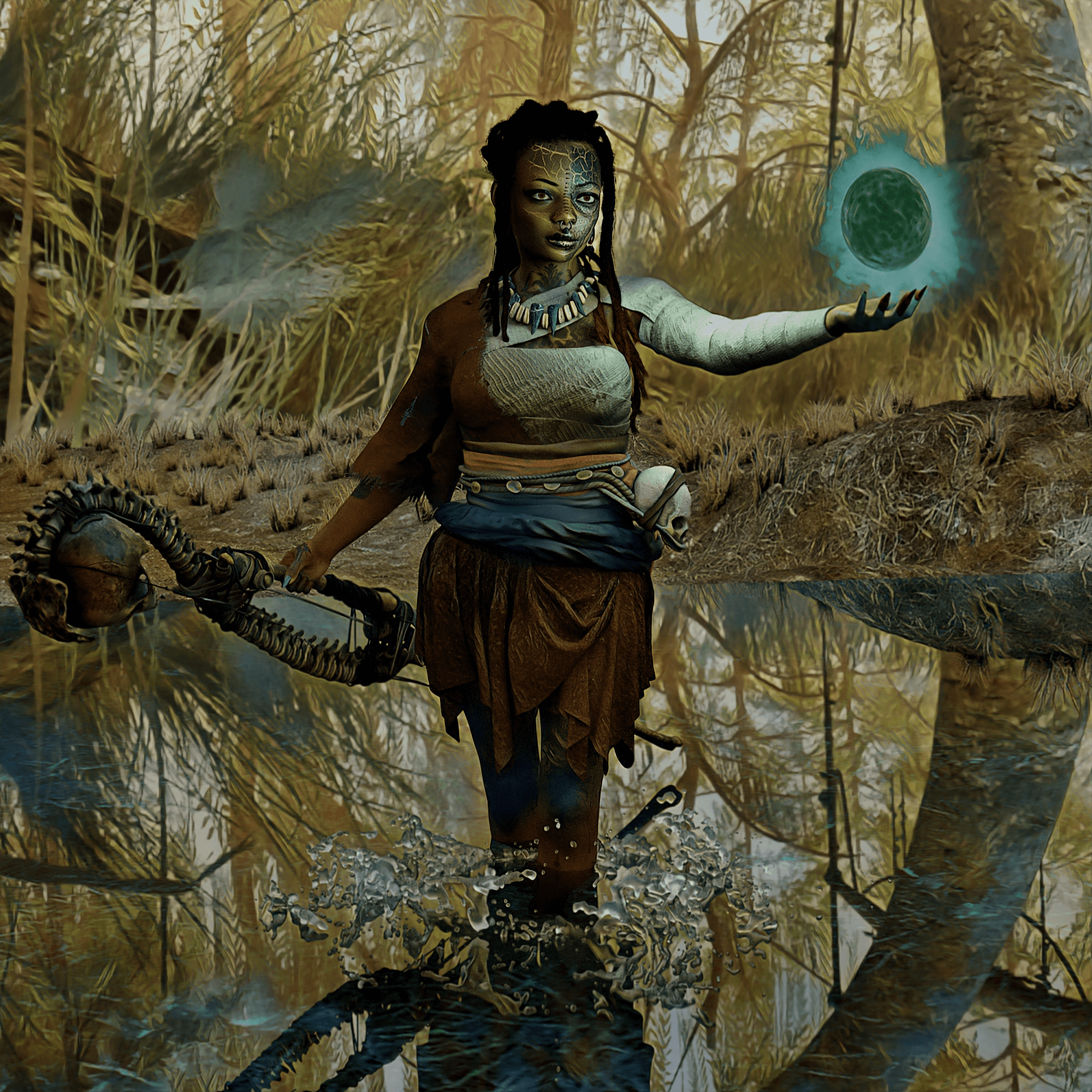 Voodoo Child 3D Render, Digital Art by smoseley4632
