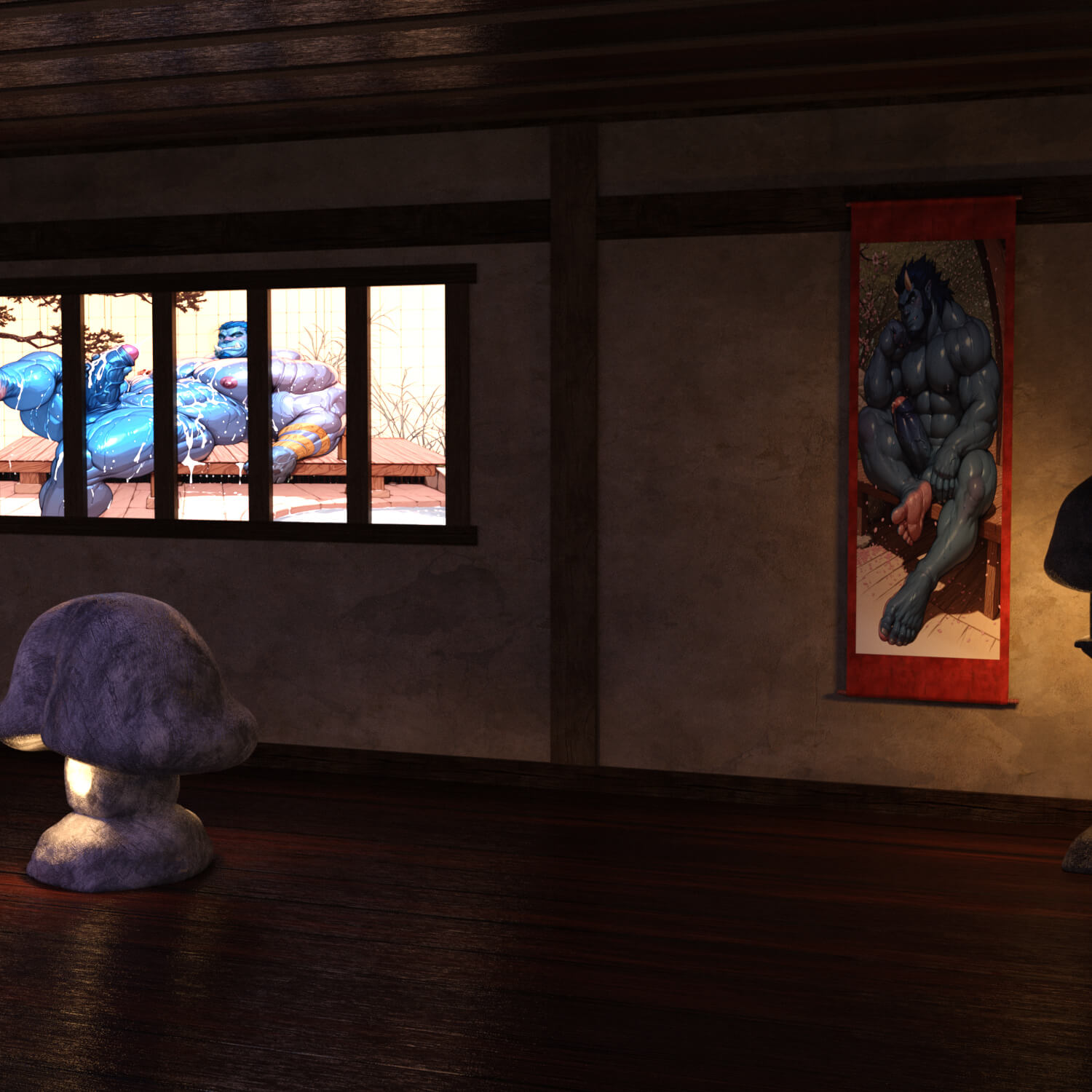 Oni Onsen - Erotic Japanese Fantasy Playset Daz Content by SnarlTheWerewolf