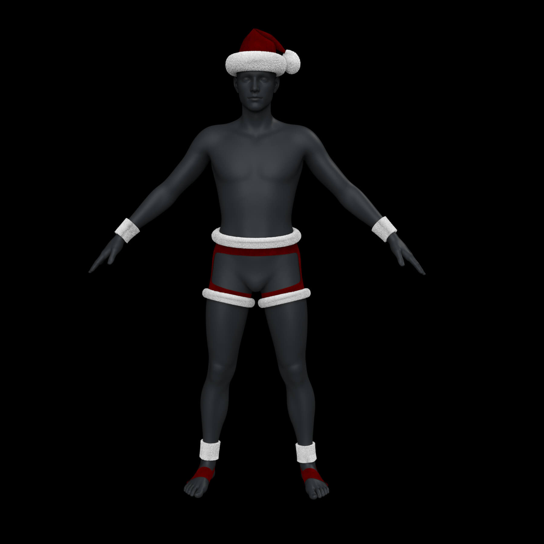 Slutty Santa for Genesis 8 and 8.1 Male - Daz Content by SnarlTheWerewolf