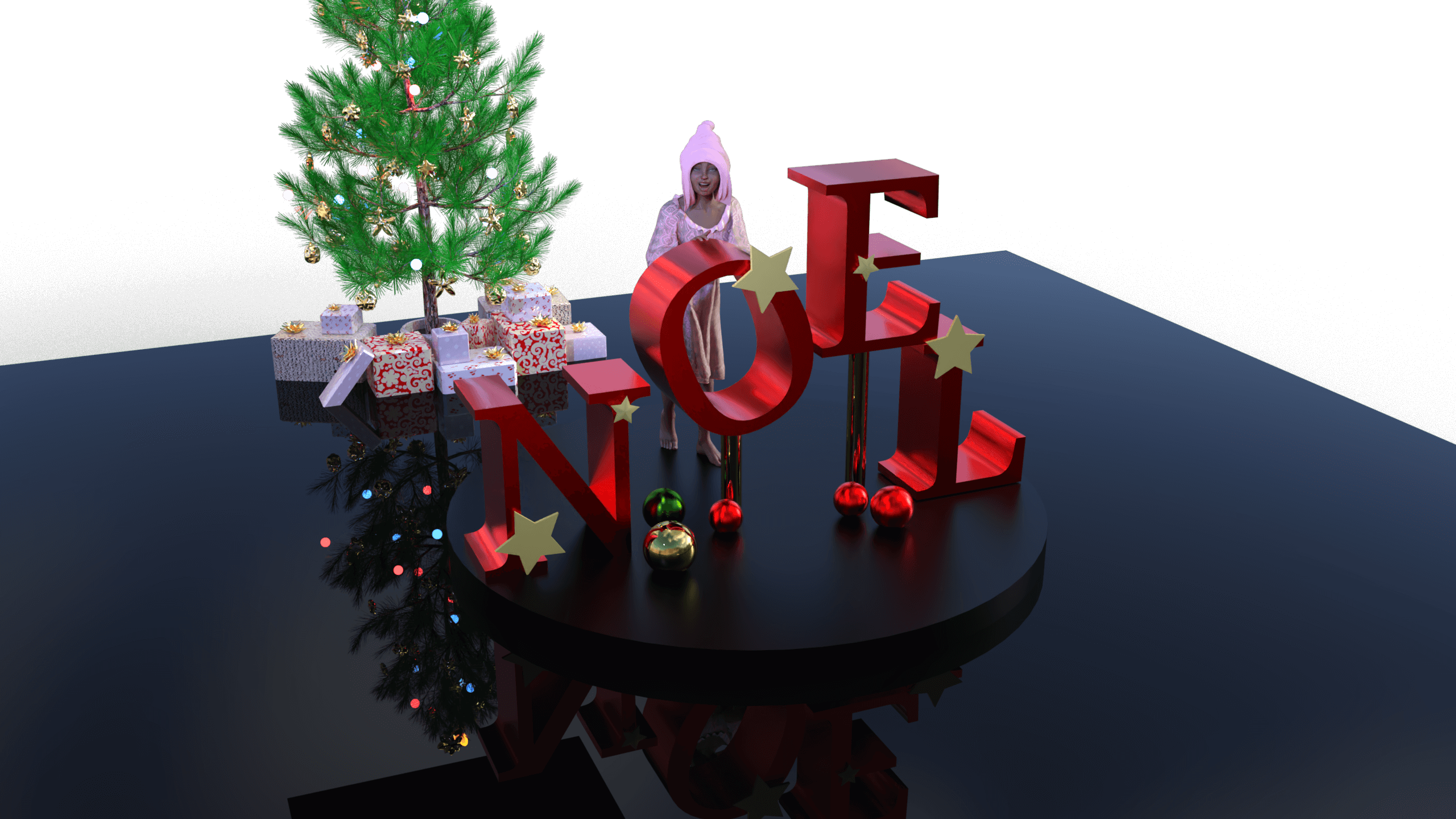 NOEL 1 3D Render, Digital Art by Snarp