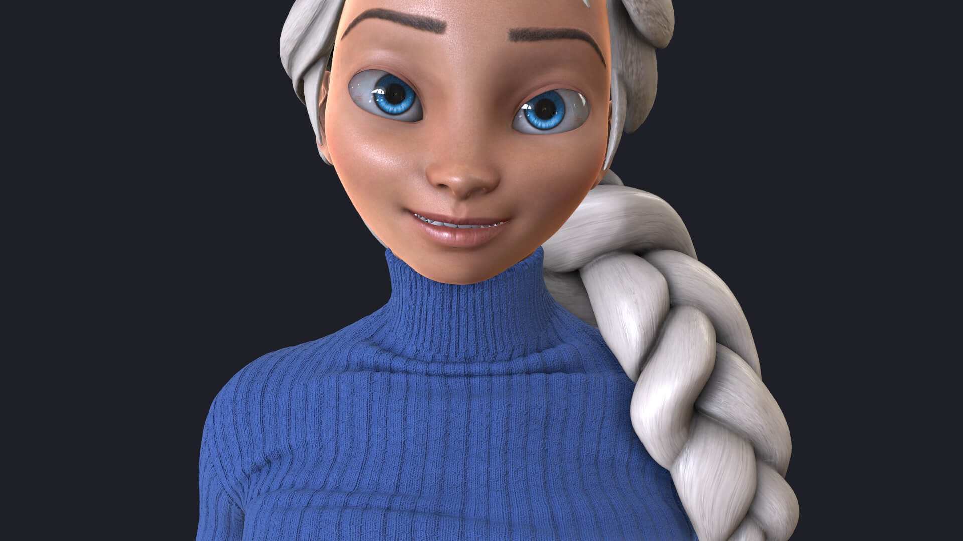 Elsa Phone Holder 1 - 3D Model by snboard
