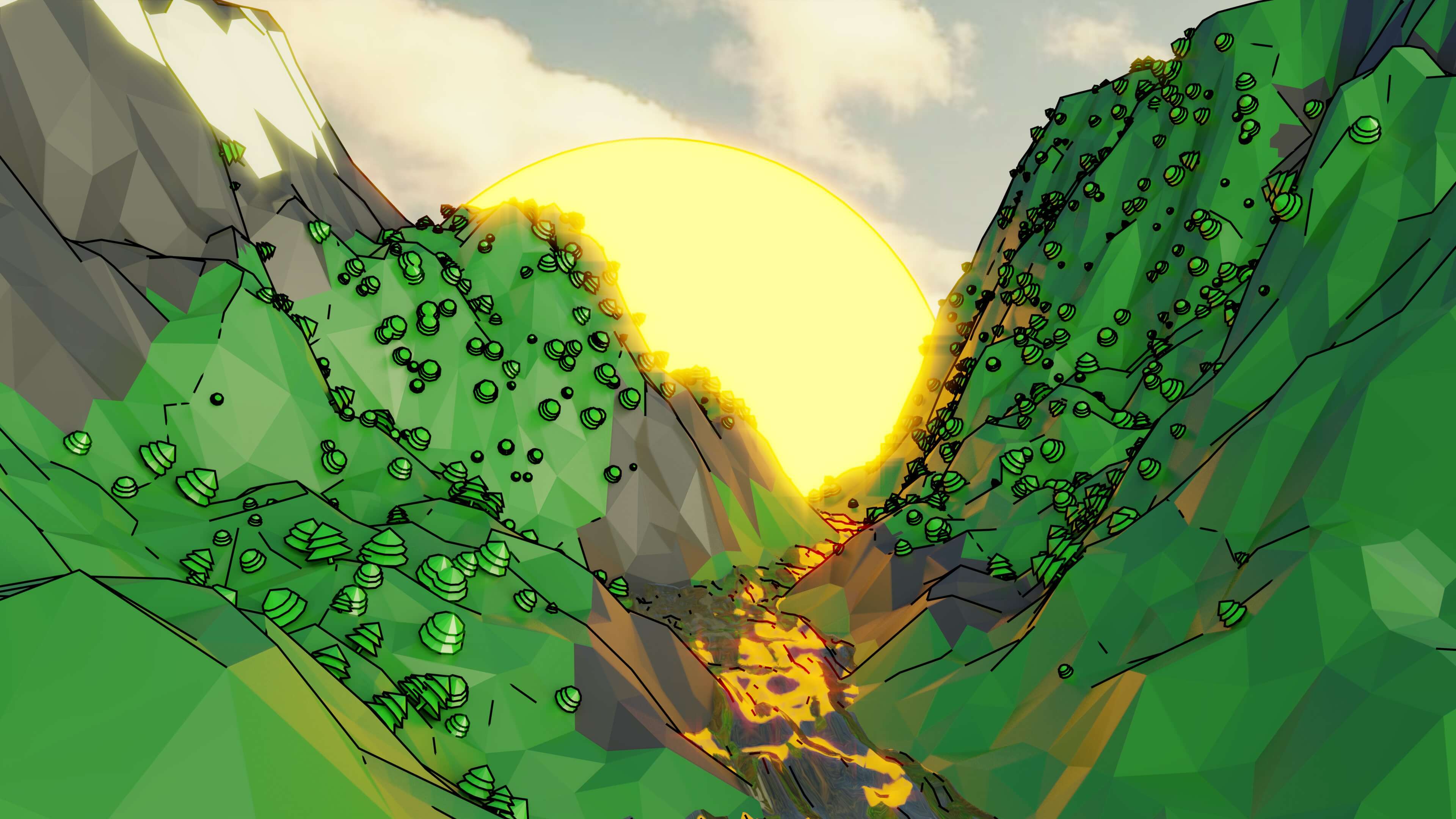 sunrise 3D Render | RenderHub Gallery