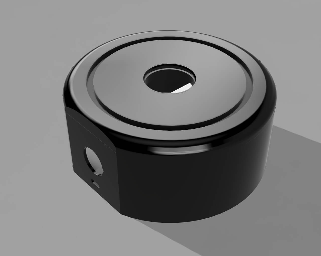Lithophane Socket With Power Switch - 3D Model by Snepu