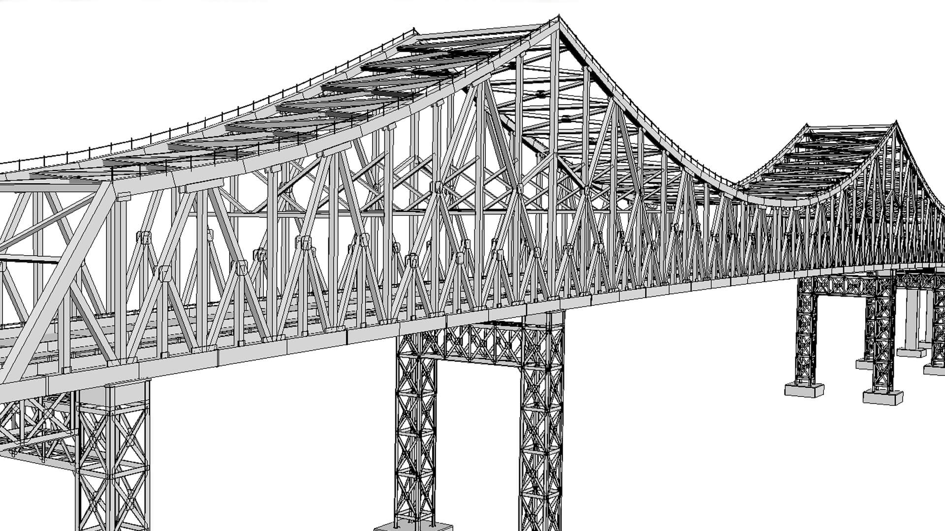 Bridge Tappan Zee - 3D Model by Sobul