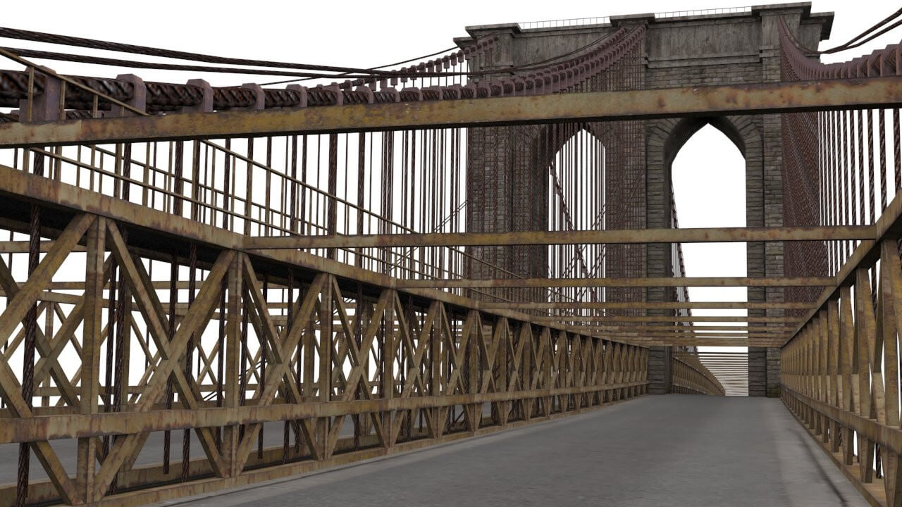 Brooklyn Bridge - 3D Model by Sobul