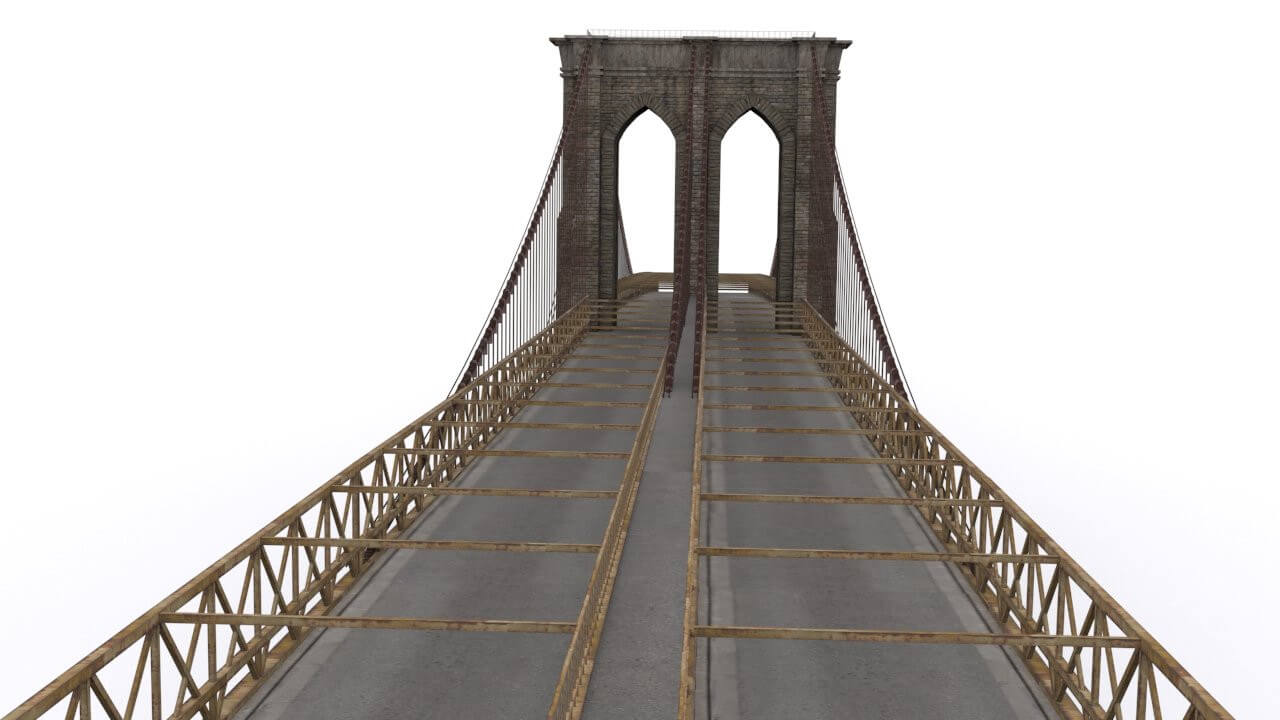 Brooklyn Bridge - 3D Model by Sobul