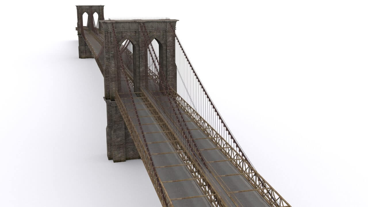 Brooklyn Bridge - 3D Model by Sobul