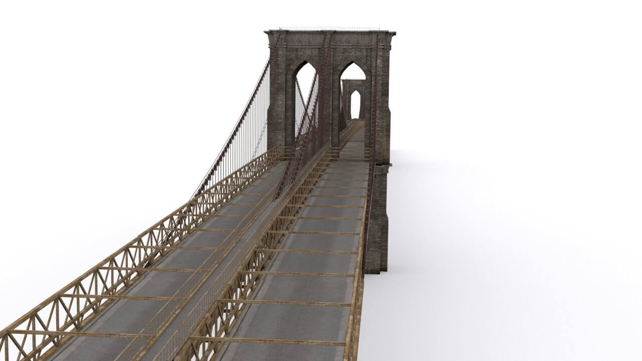 Brooklyn Bridge - 3D Model by Sobul
