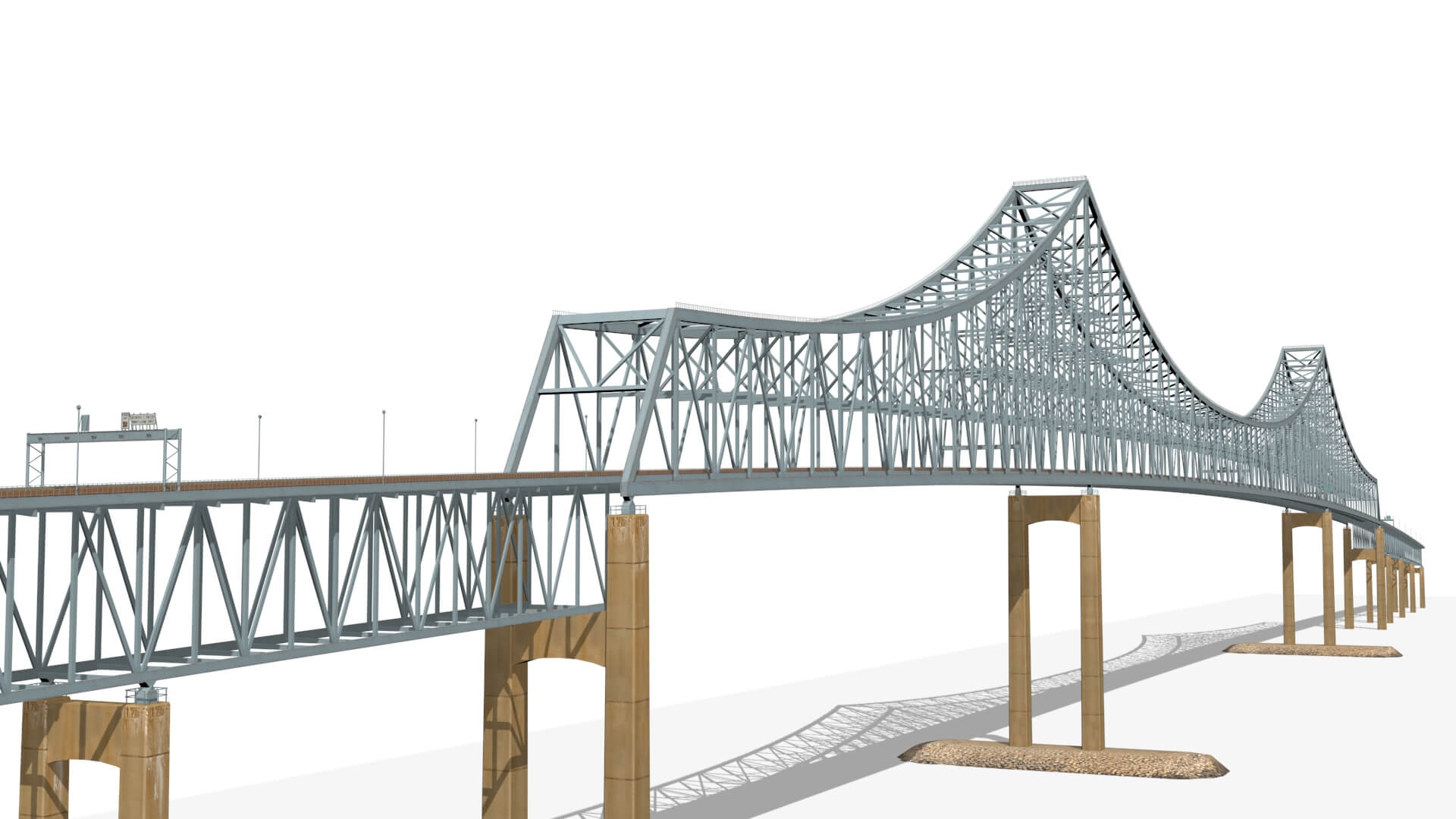 Commodore Barry Bridge - 3D Model by Sobul