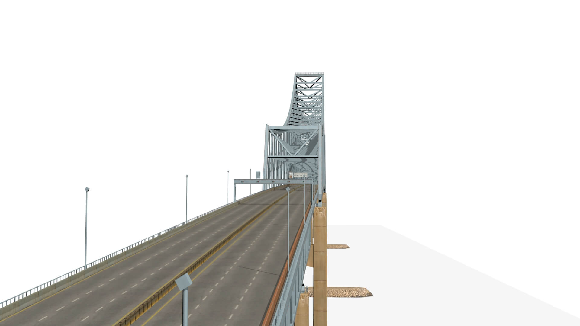 Commodore Barry Bridge - 3D Model by Sobul