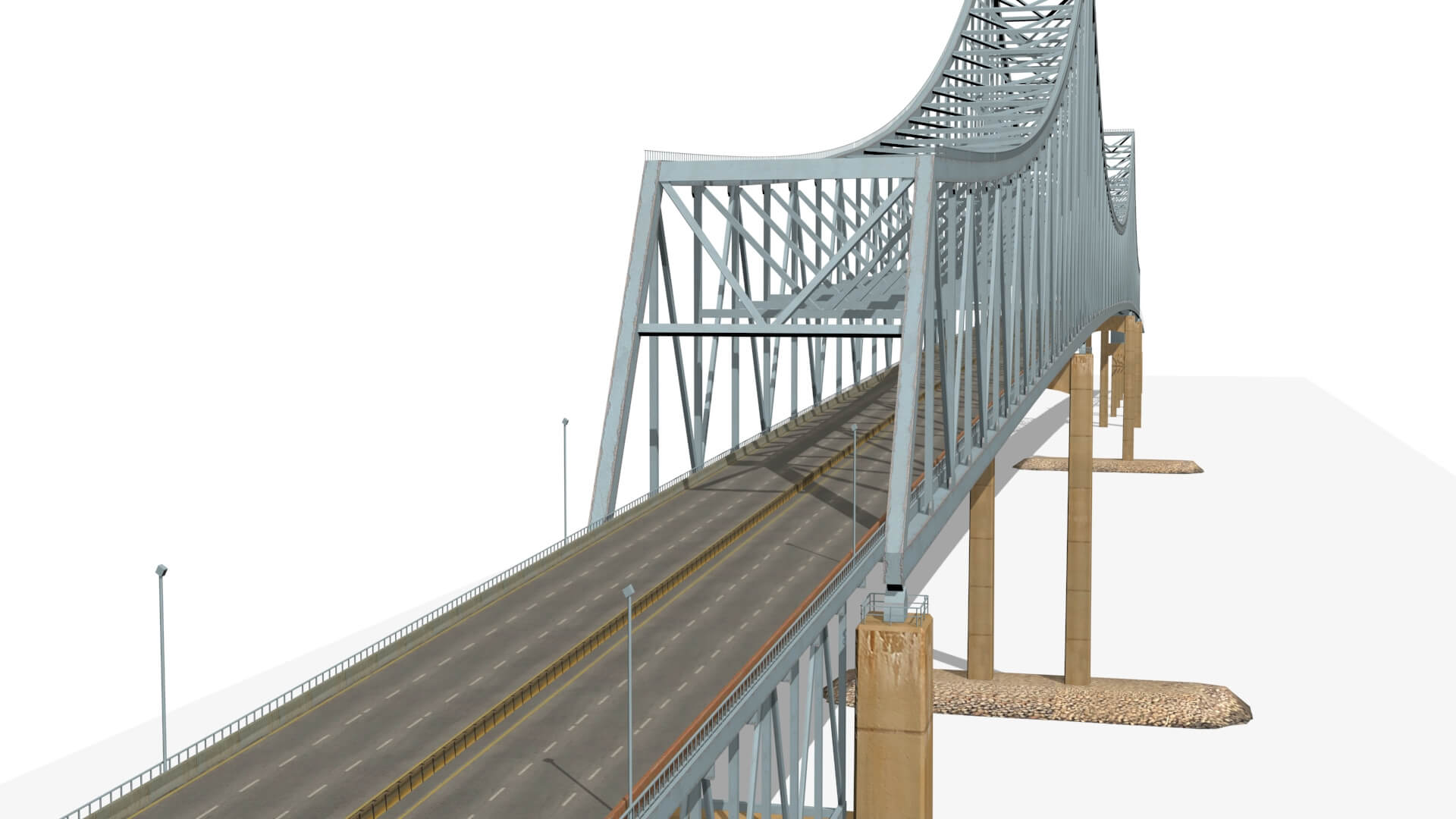 Commodore Barry Bridge - 3D Model by Sobul