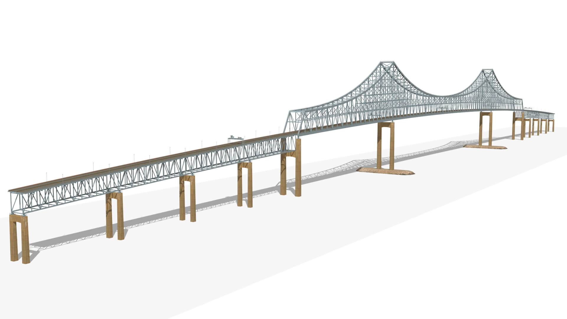 Commodore Barry Bridge - 3D Model by Sobul