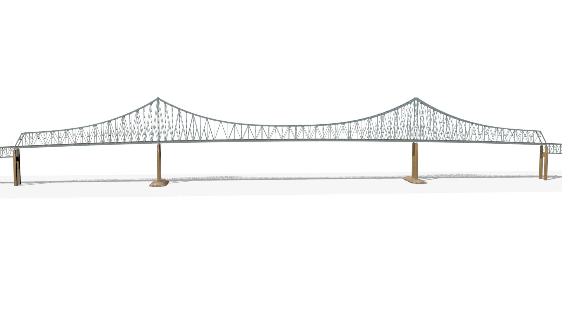 Commodore Barry Bridge - 3D Model by Sobul