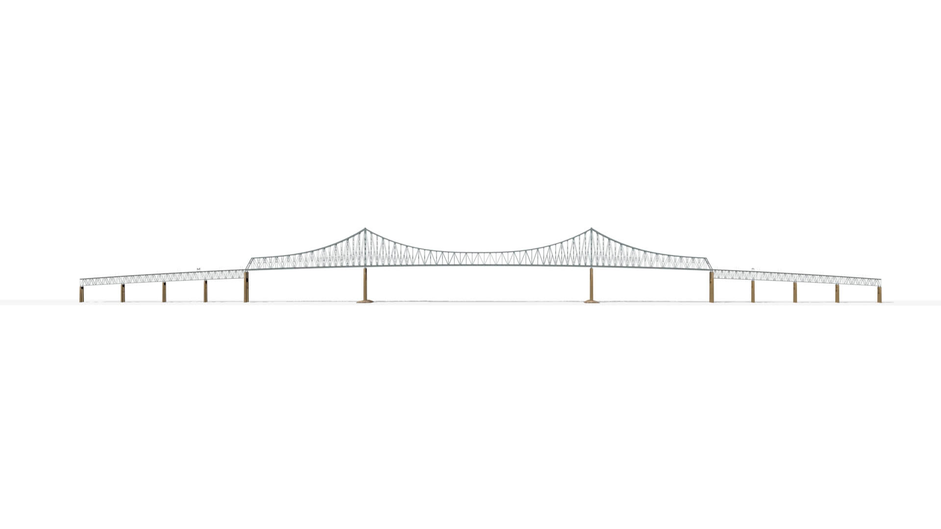 Commodore Barry Bridge - 3D Model by Sobul