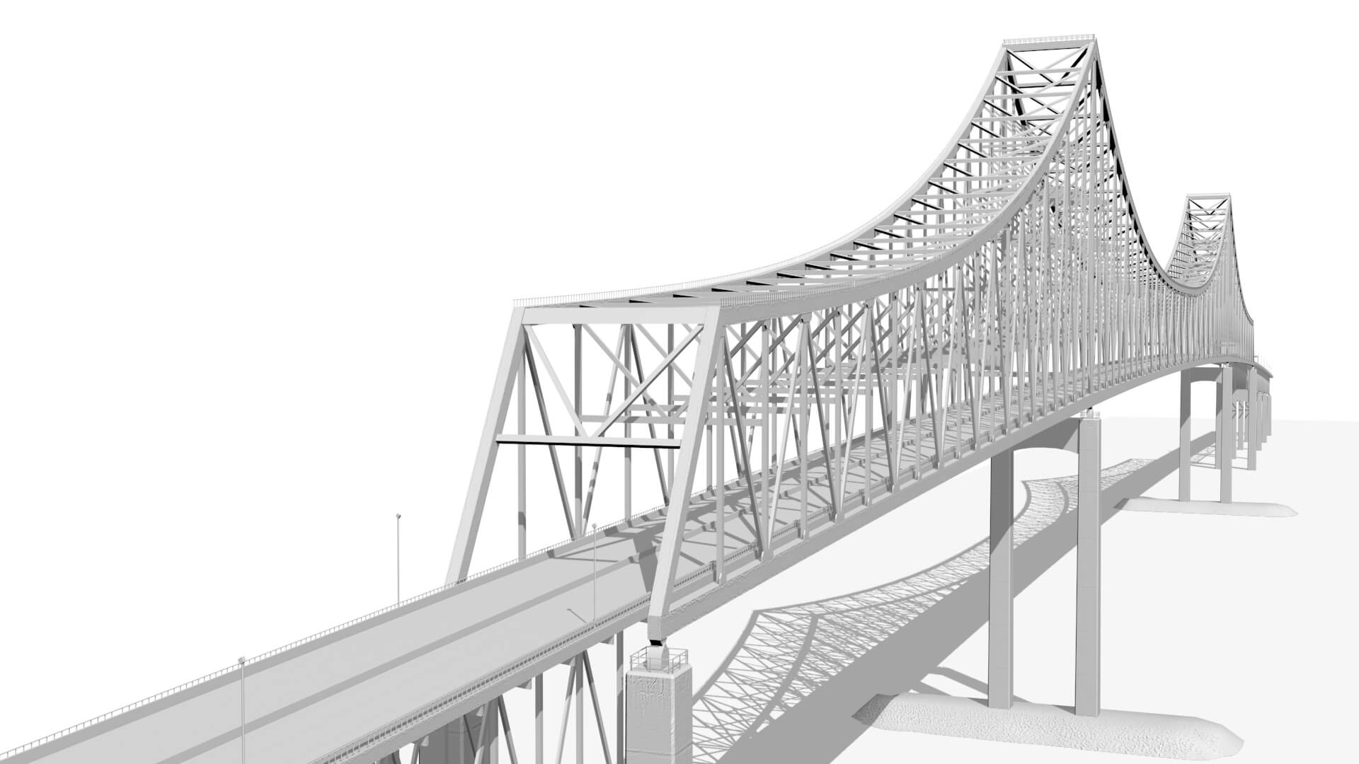 Commodore Barry Bridge - 3D Model by Sobul