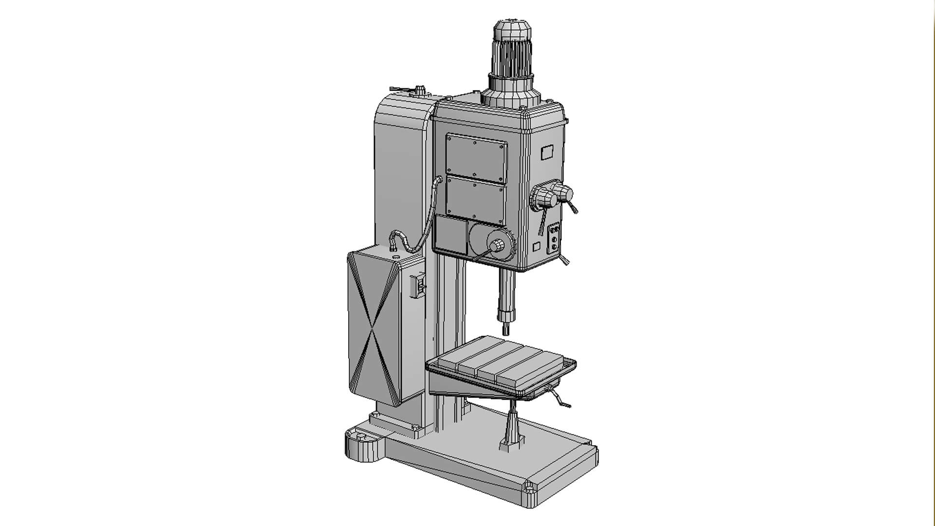 Drilling Machine - 3D Model by Sobul
