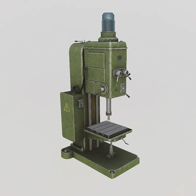 Drilling Machine - 3D Model by Sobul