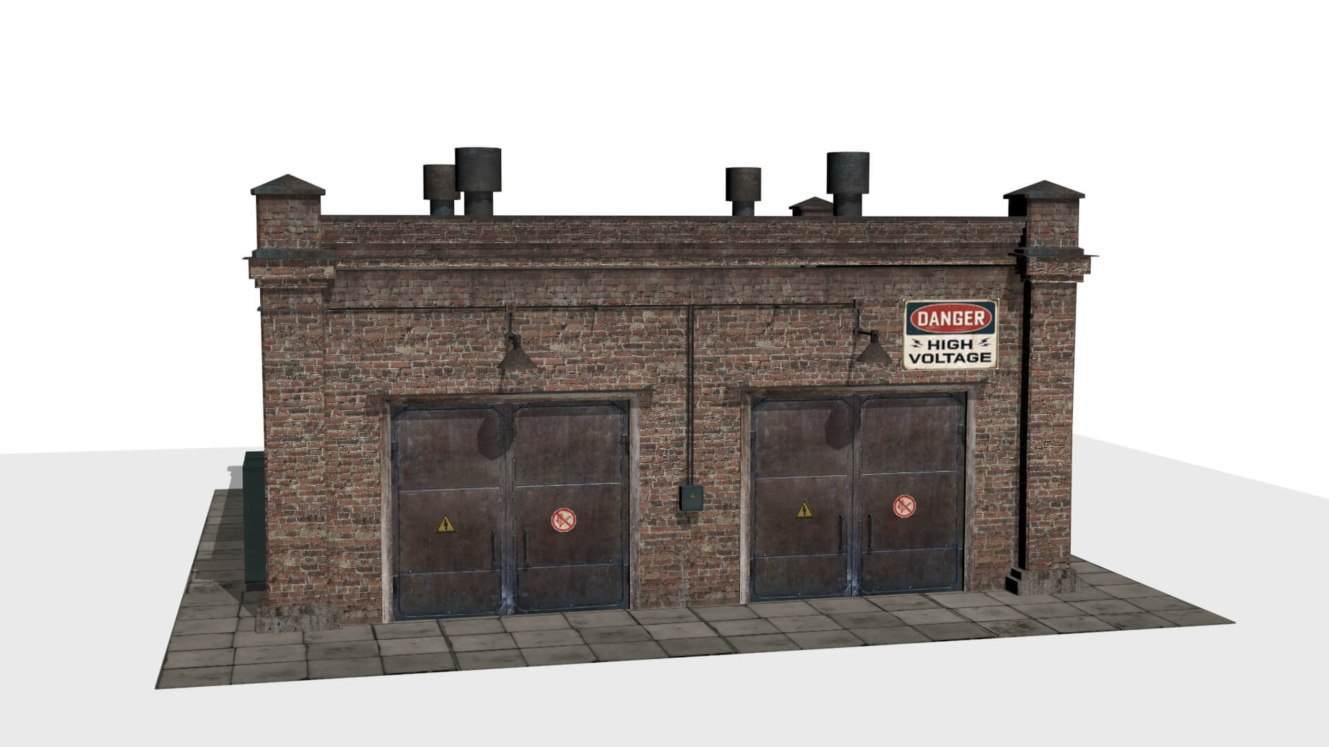 Electrical Substation - 3D Model by Sobul