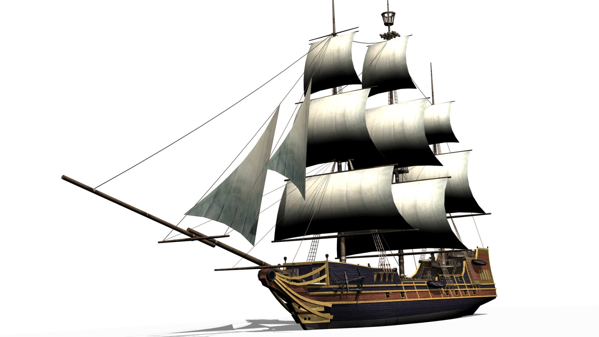 Galleon Warship - 3D Model by Sobul