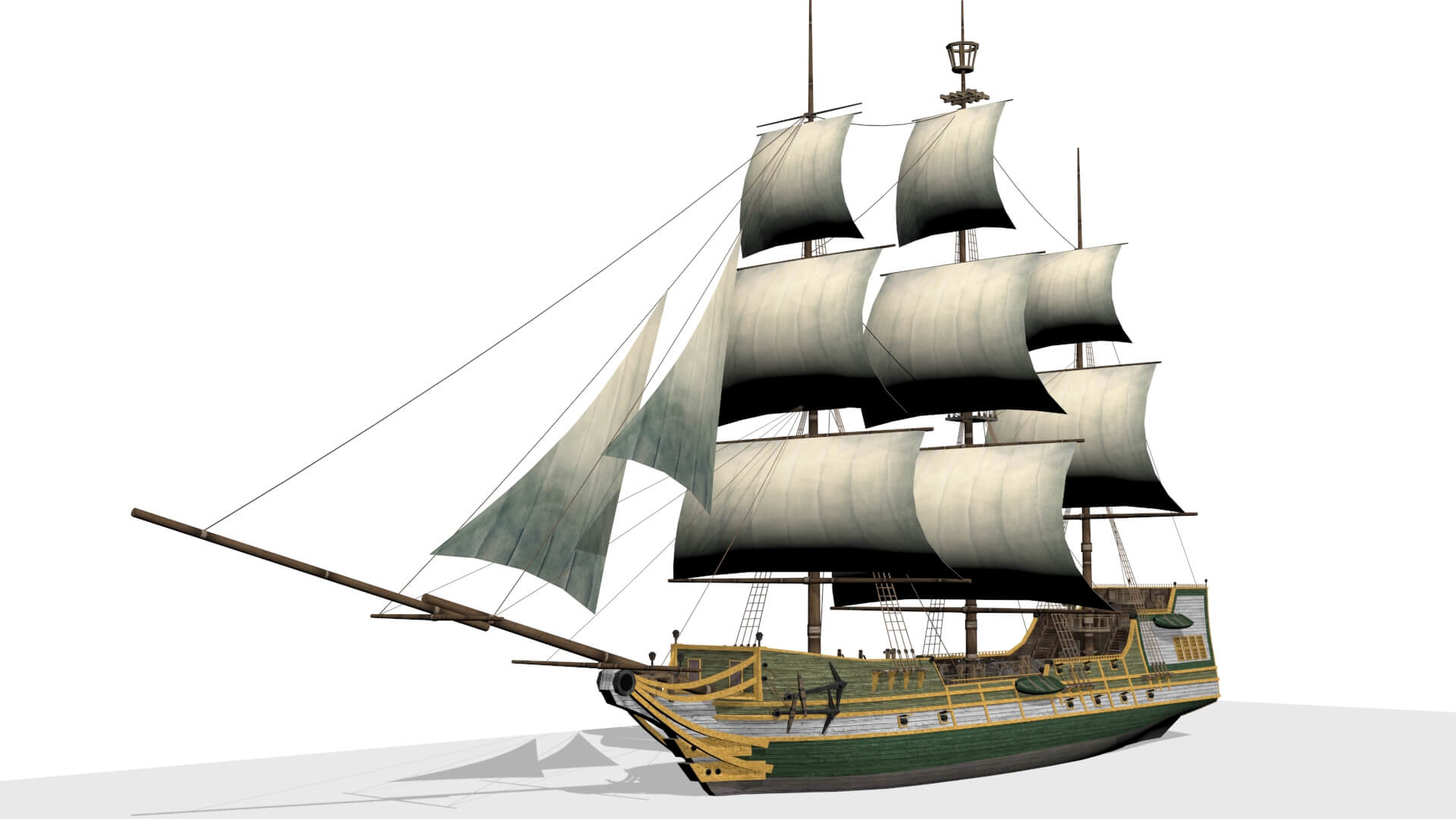 Galleon Warship - 3D Model by Sobul