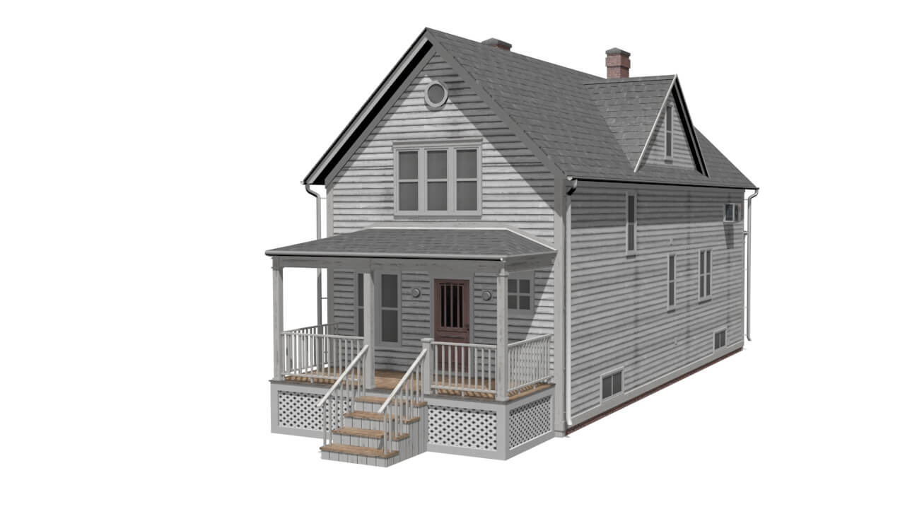 Wooden House - 3D Model by Sobul